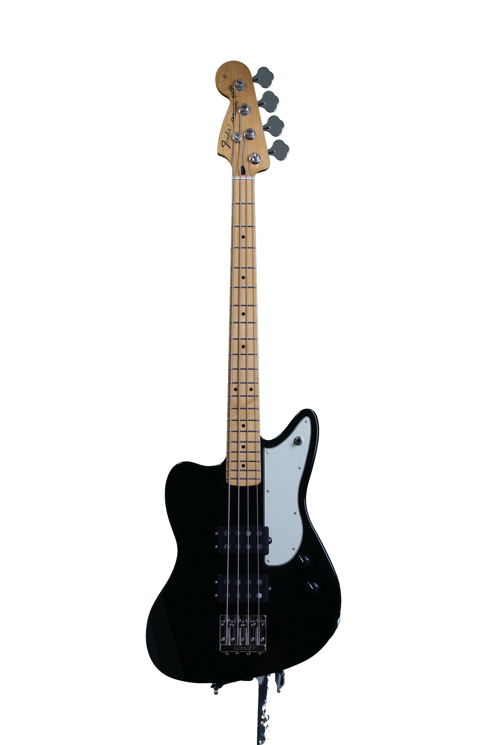 Fender Pawn Shop Reverse Jaguar Bass - Black | Sweetwater