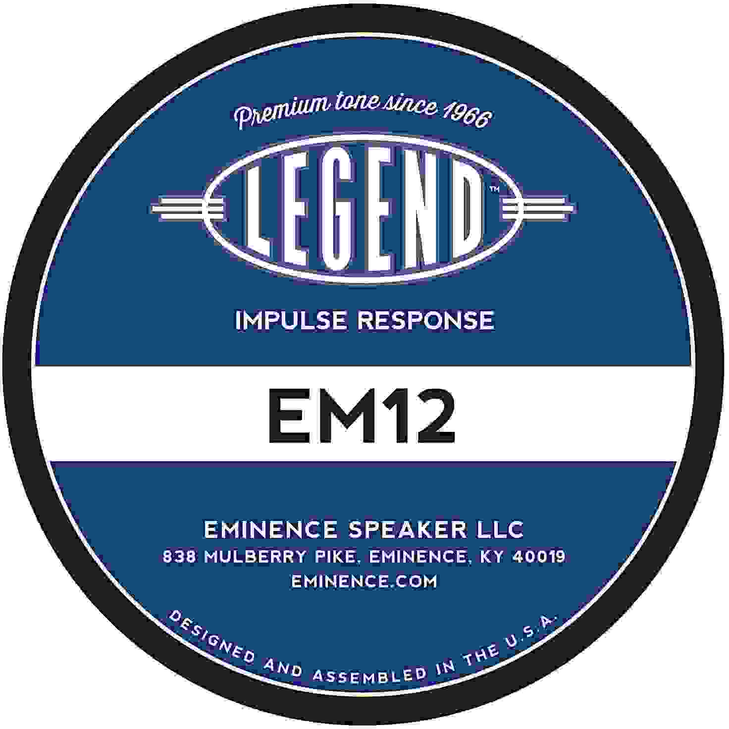 Eminence Legend EM-12 Speaker Impulse Response | Sweetwater
