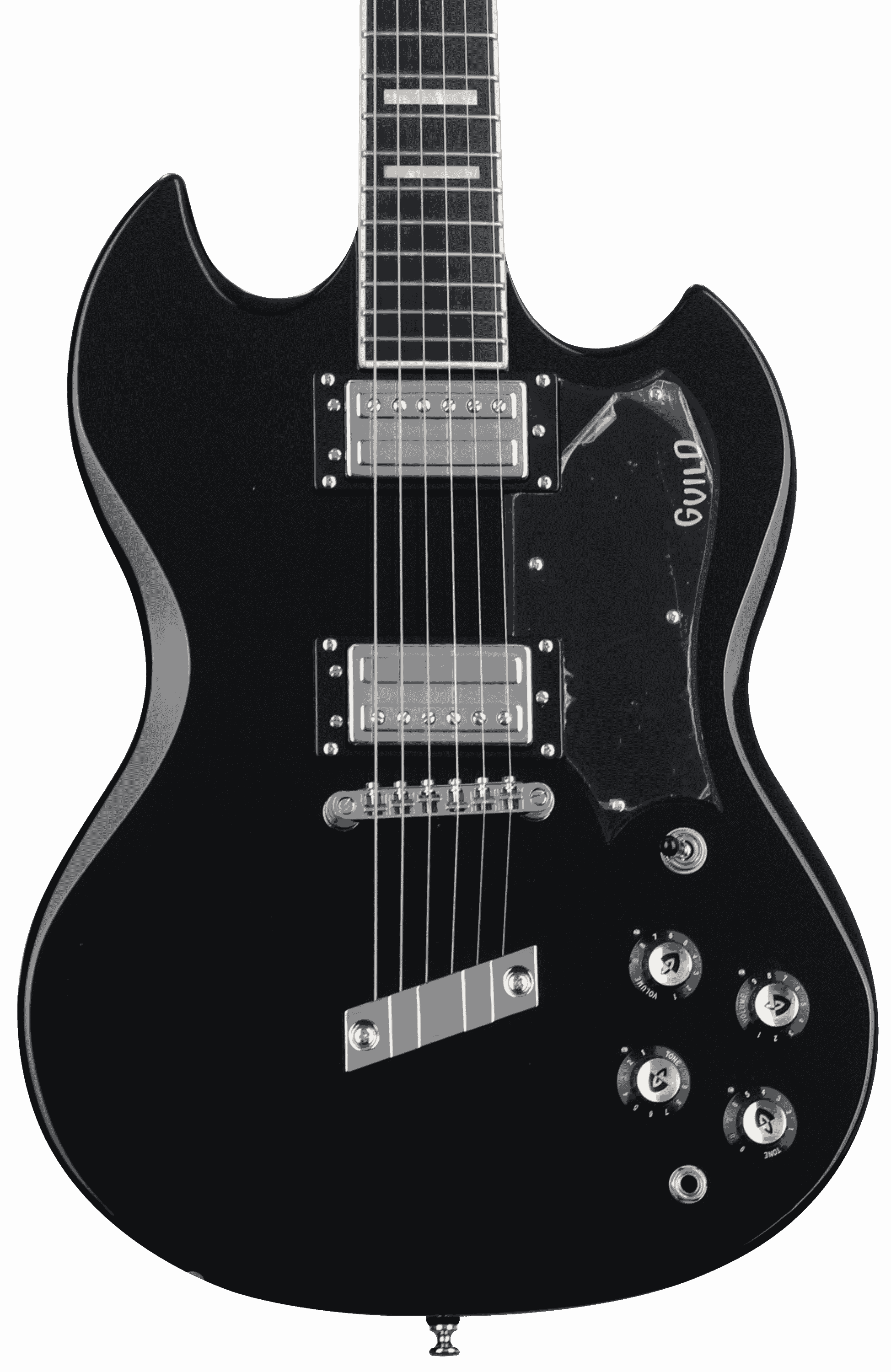 Guild Polara Limited Electric Guitar - Black | Sweetwater