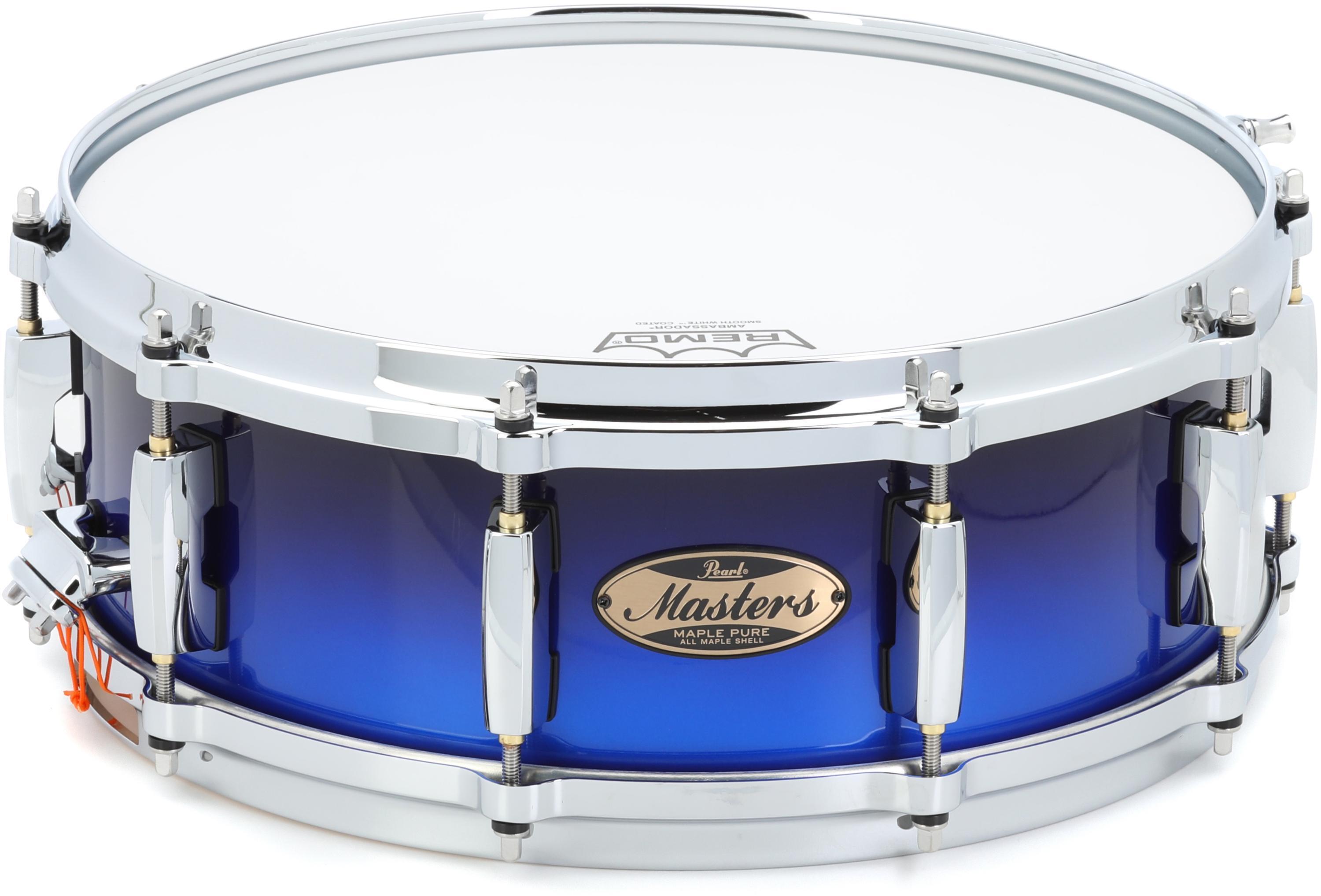Pearl Masters Maple Pure Snare Drum - 5 x 14-inch - Kobalt Blue Fade ...