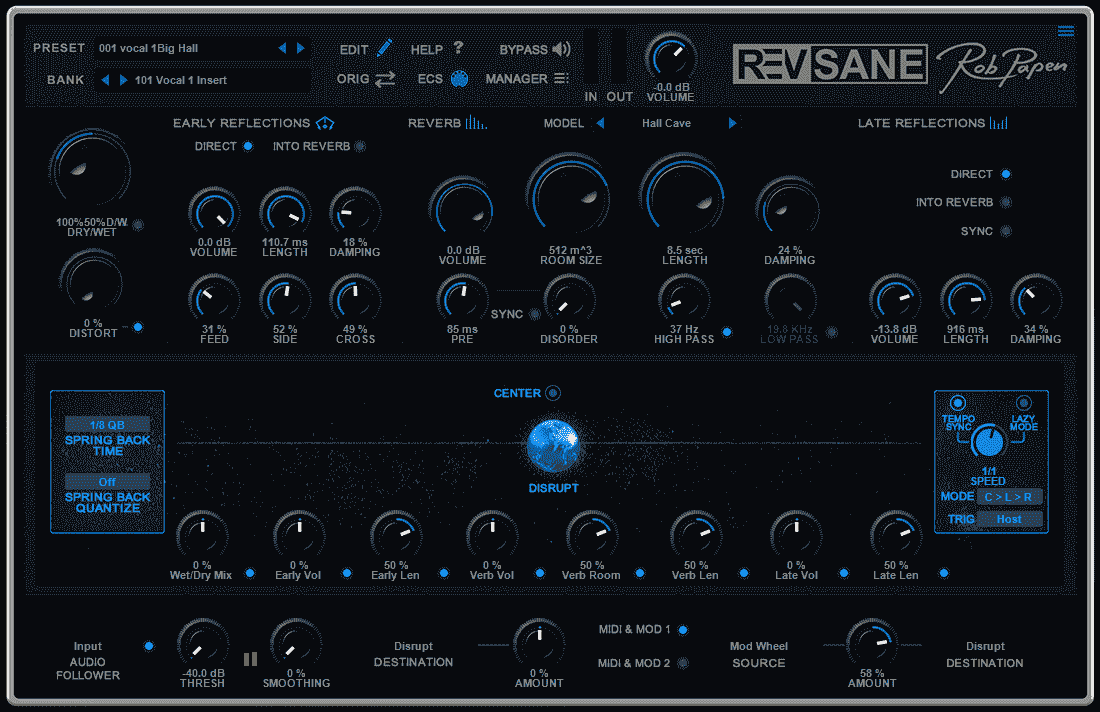 Rob Papen RevSane Reverb Plug-in | Sweetwater