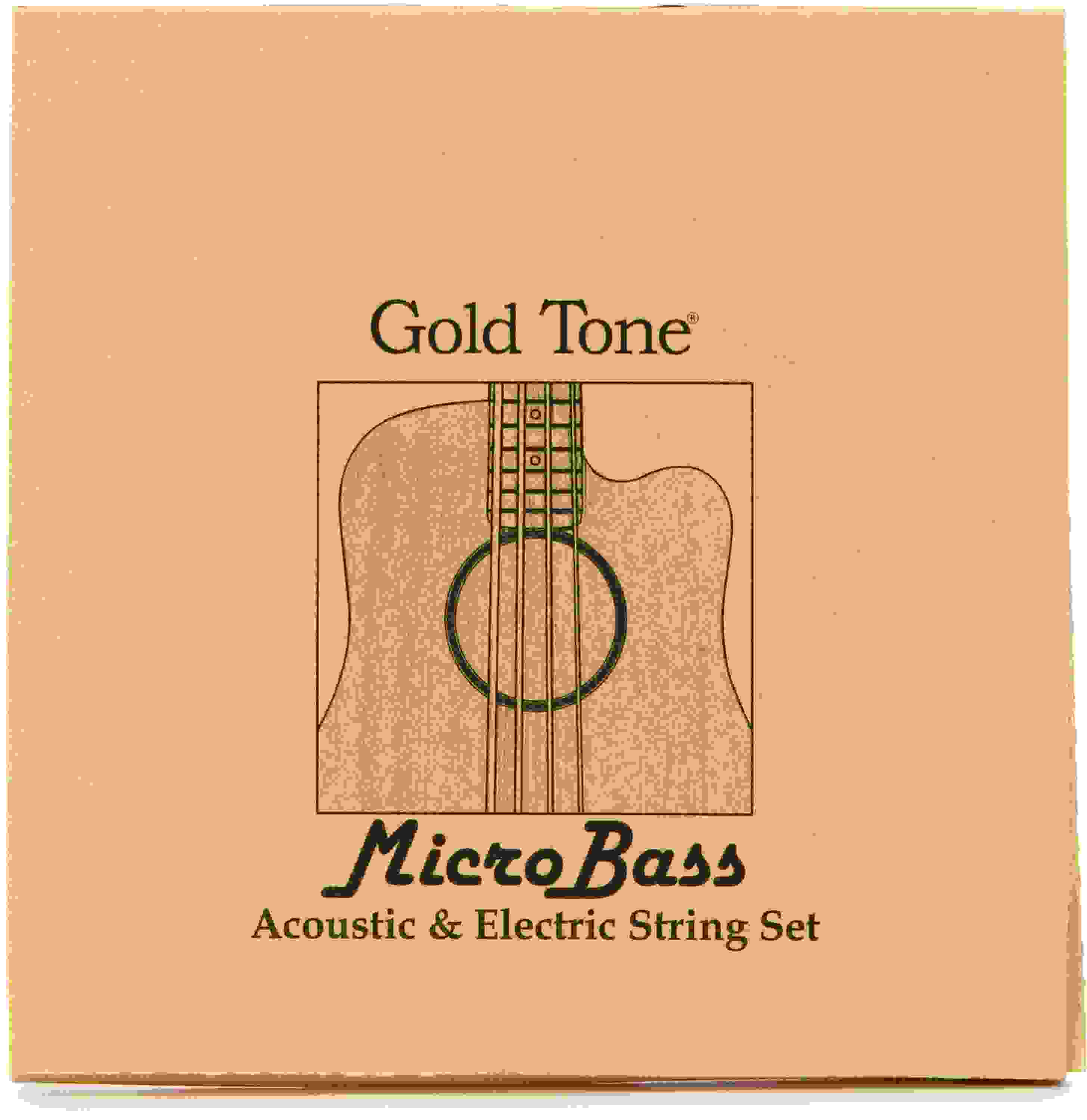 Gold Tone MBS-BL MicroBass Thunderblack Rubber/Polymer Strings | Sweetwater