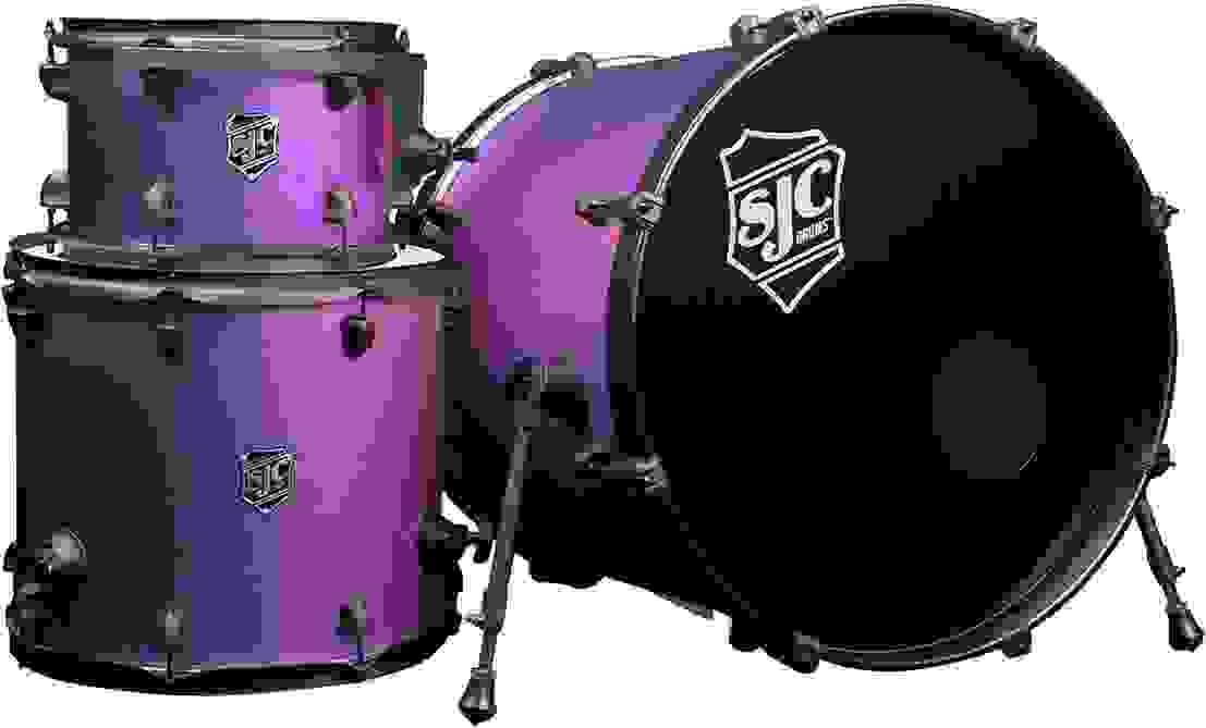 SJC Custom Drums Pathfinder Series 3-piece Shell Pack - Purple Glimmer ...