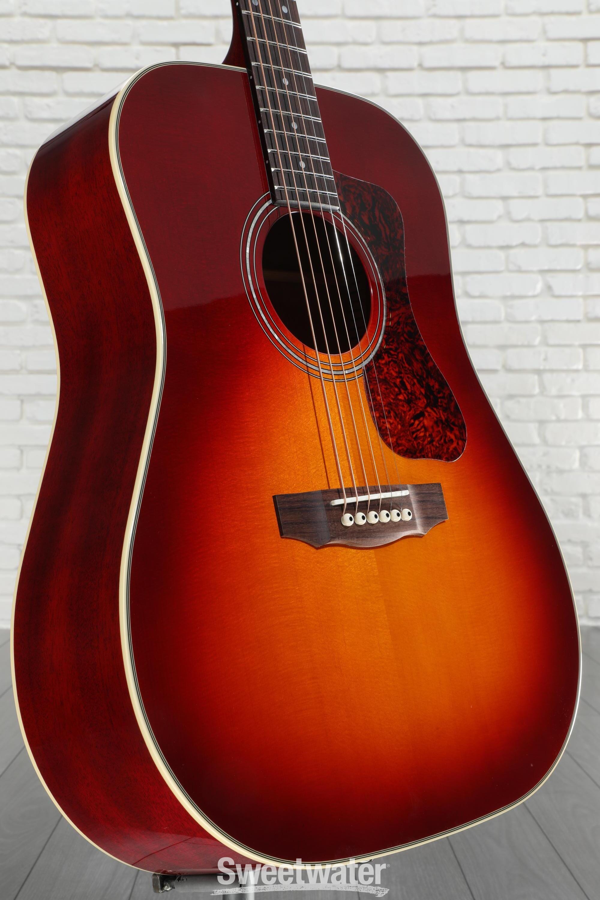 Guild D-140 Dreadnought Acoustic Guitar - Cherry Burst | Sweetwater