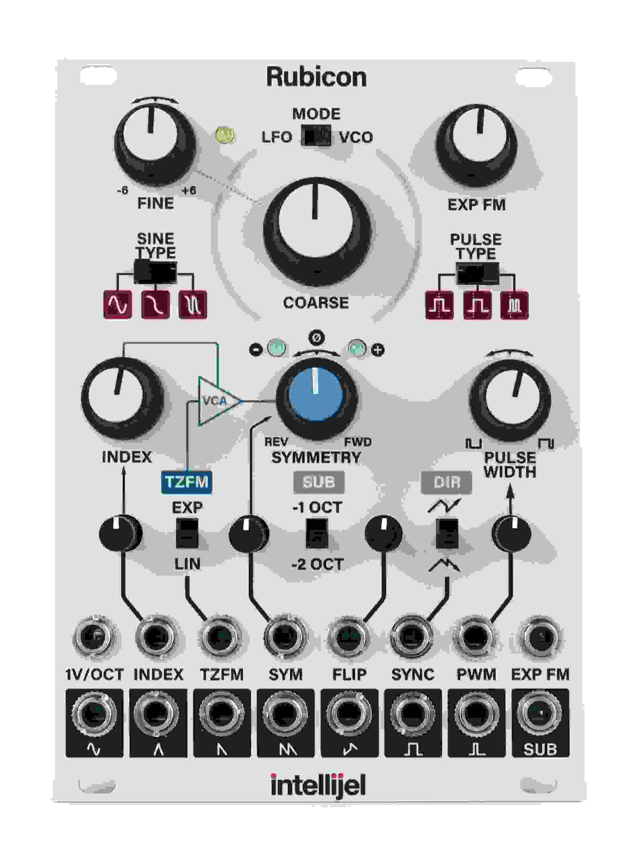 Intellijel Rubicon Eurorack TZFM Triangle Core VCO Module | Sweetwater