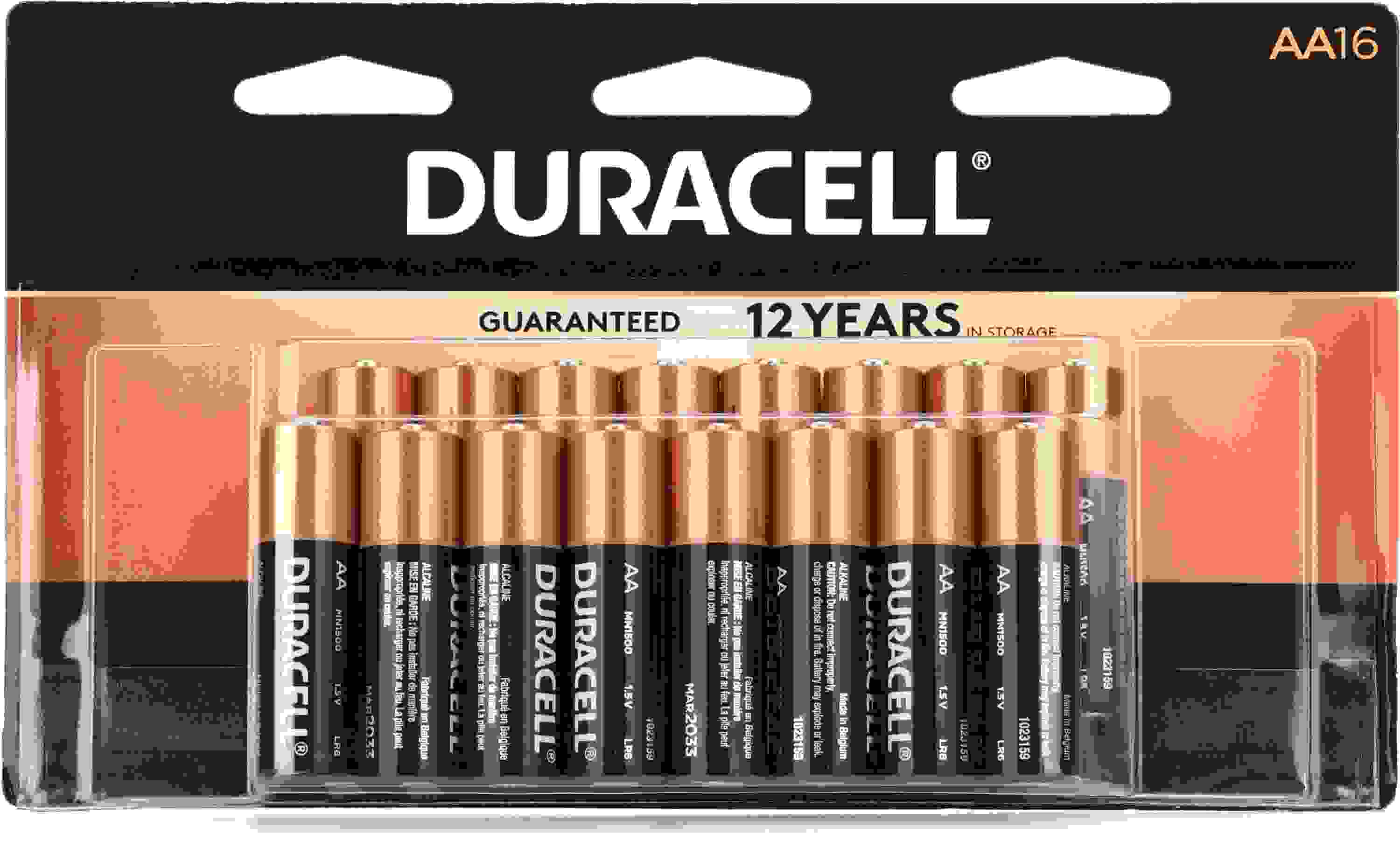 Duracell Coppertop AA Alkaline Battery (16-pack) | Sweetwater