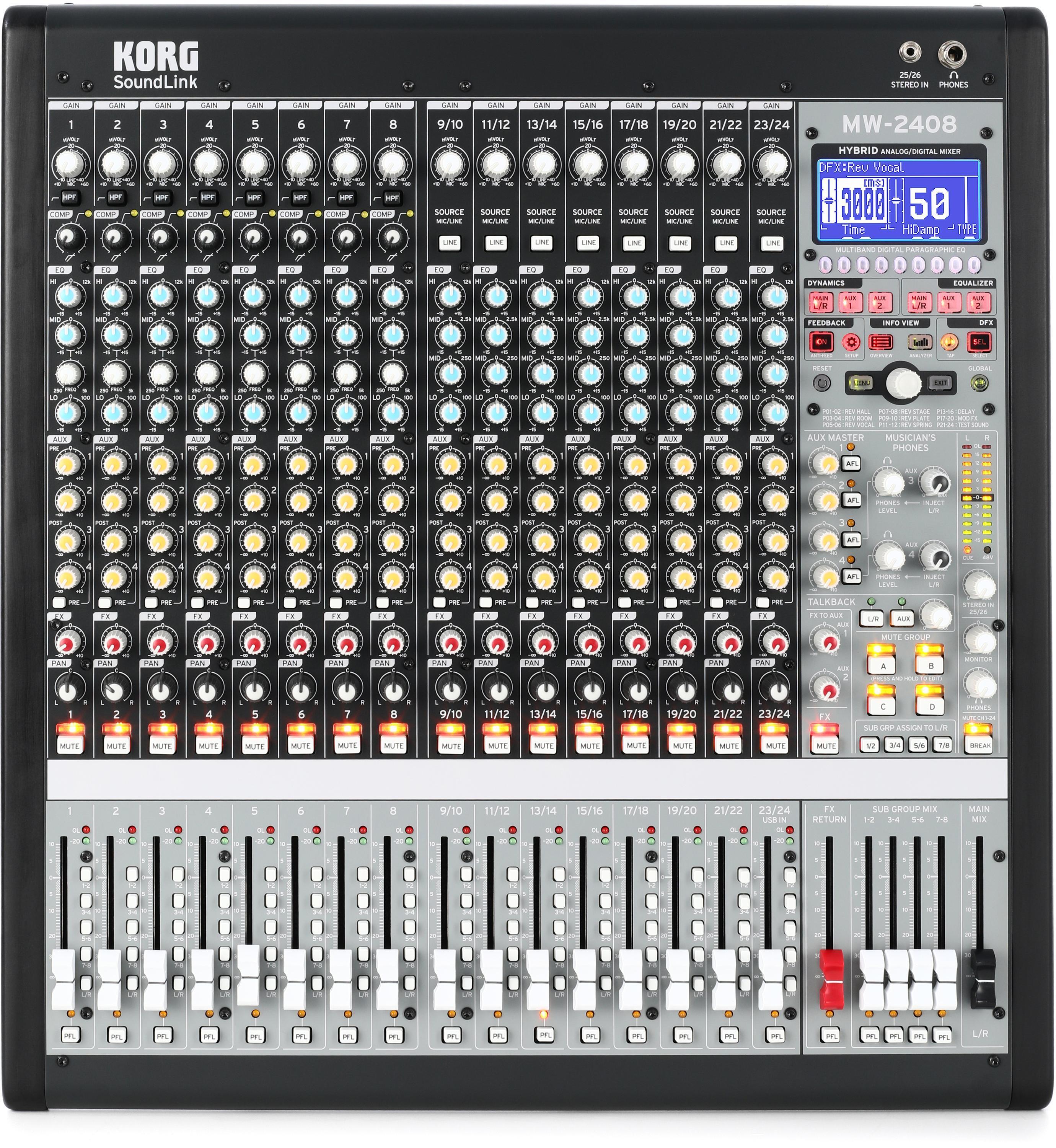Korg SoundLink MW-2408 24-Channel Hybrid Mixer | Sweetwater