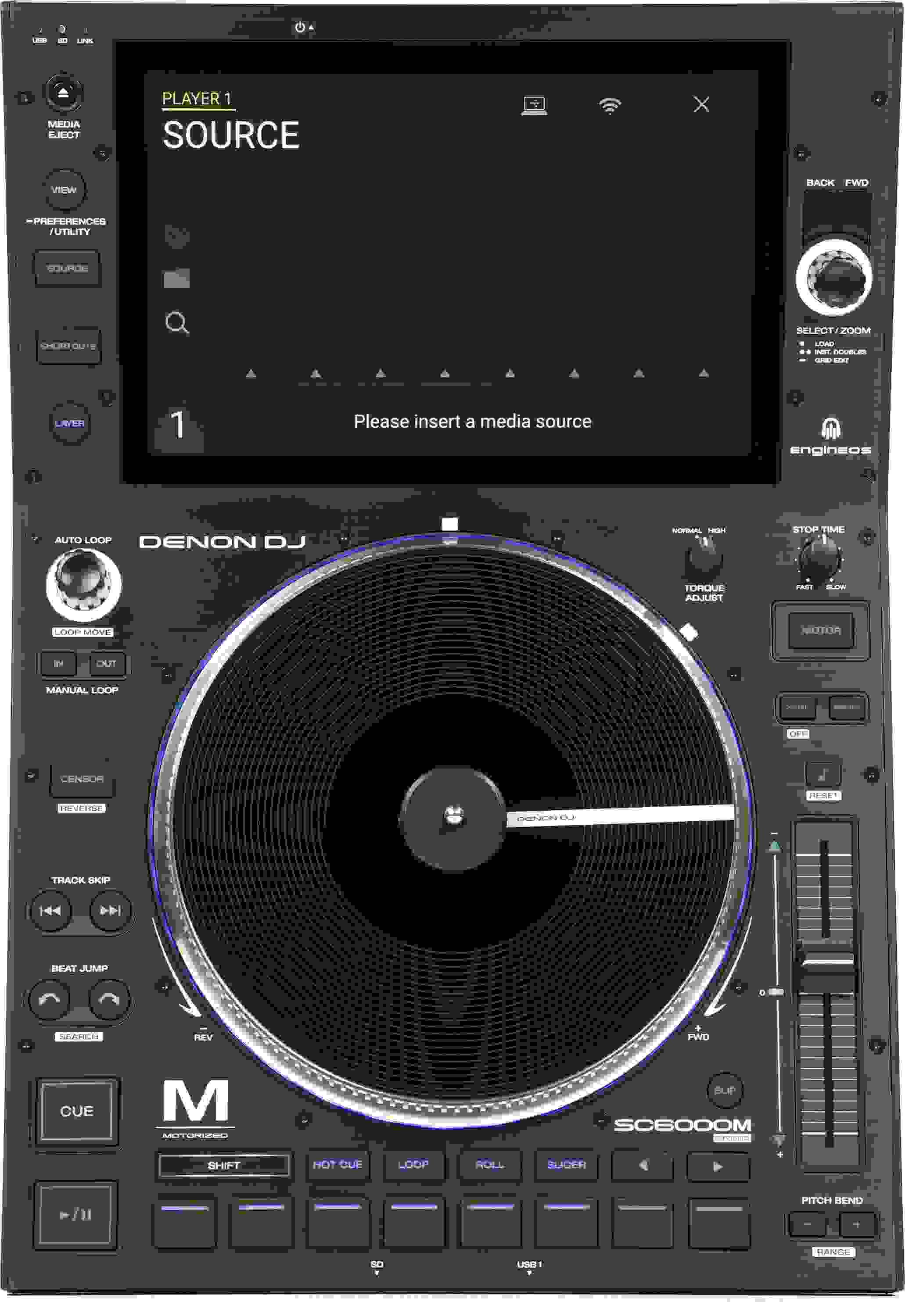 Denon DJ SC6000M Prime Professional DJ Media Player with Touchscreen ...