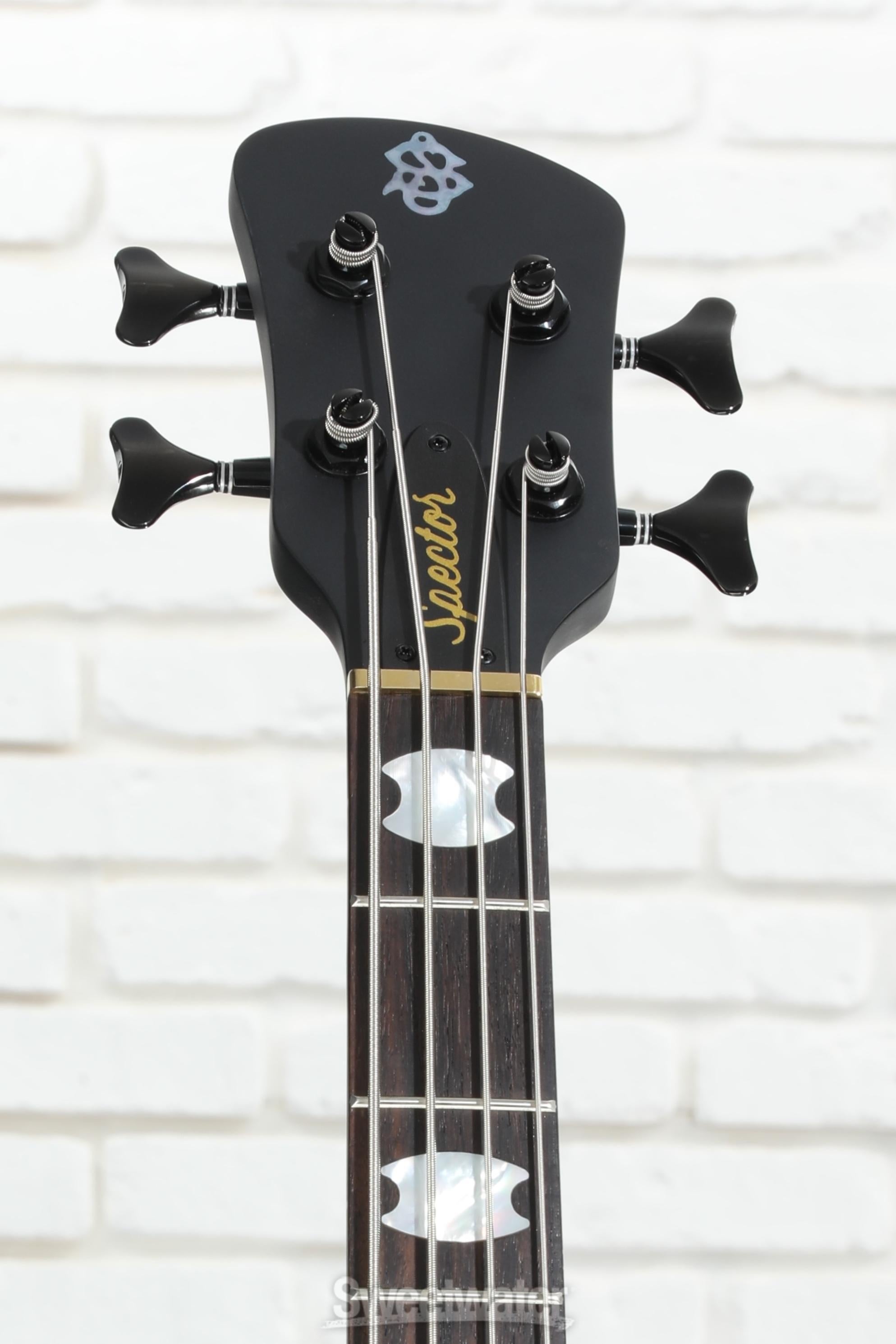 Spector Euro 4 LX Electric Bass Guitar - Black Stain | Sweetwater
