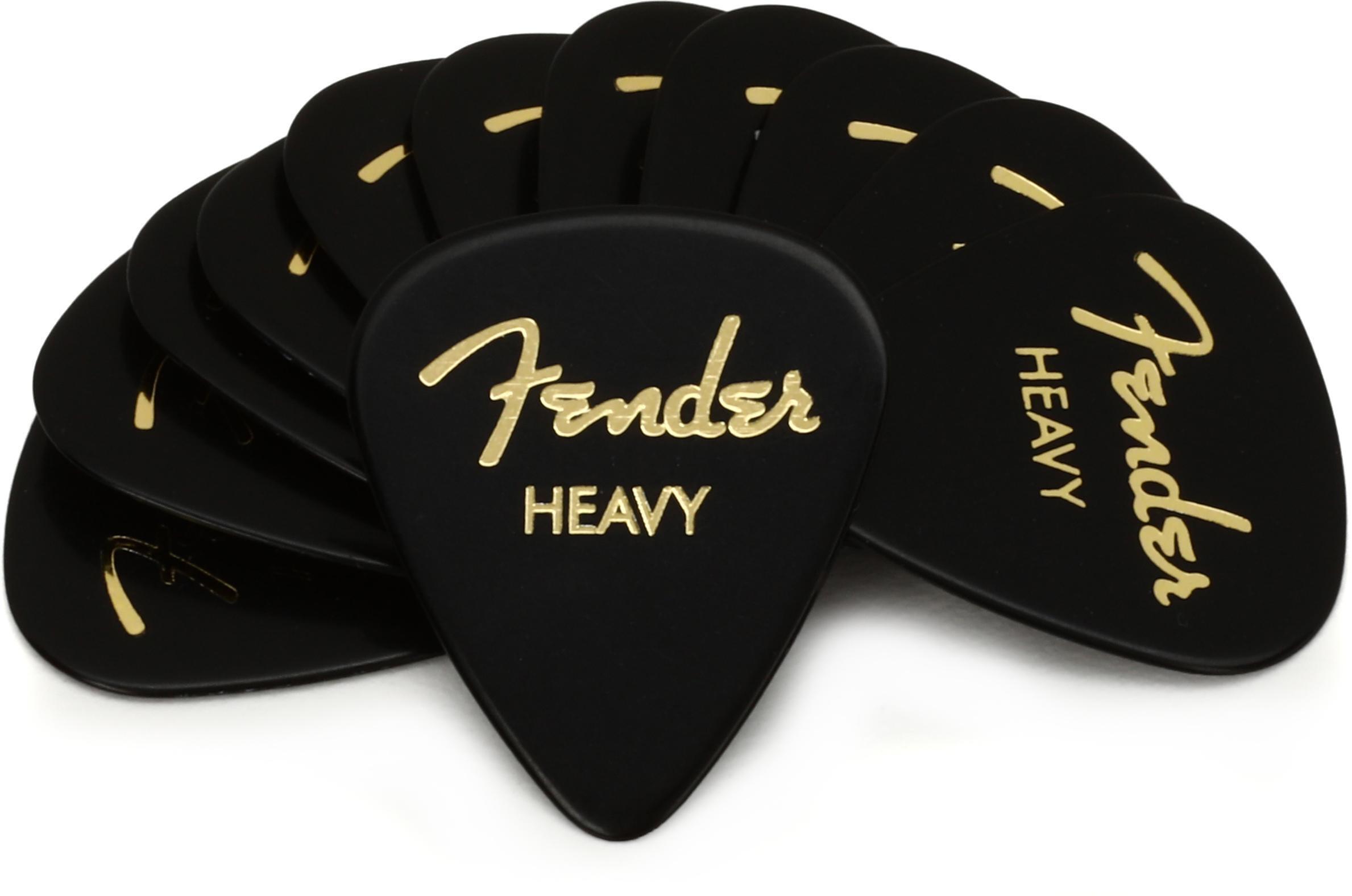 Fender 351 Premium Guitar Picks - Heavy Black 12-pack | Sweetwater