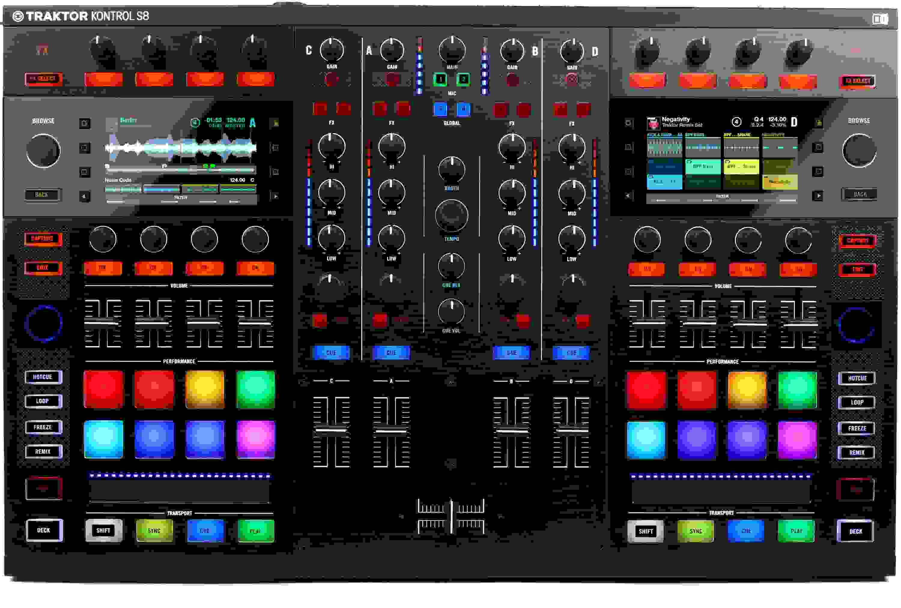 Native Instruments Traktor Kontrol S8 4-channel DJ Controller | Sweetwater