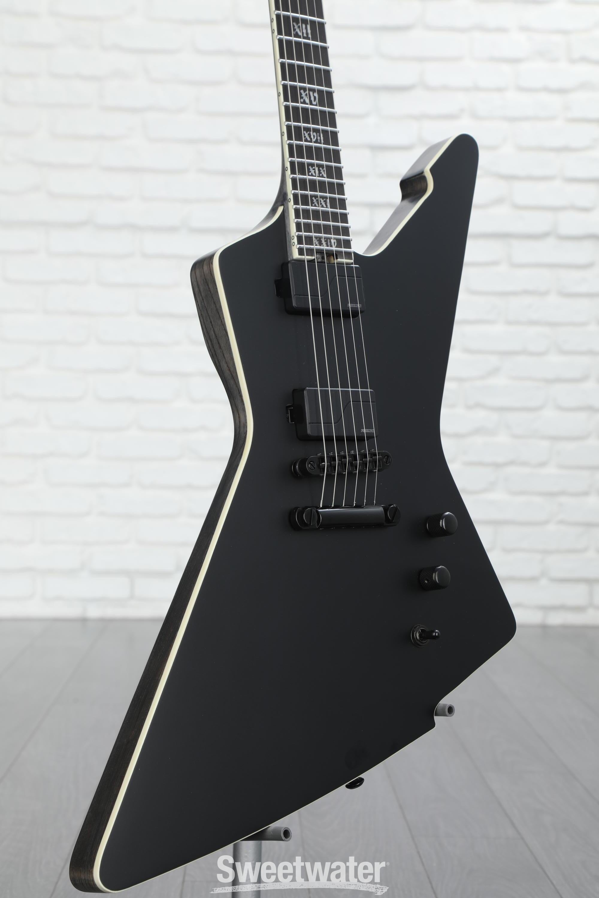 Schecter E-1 SLS Evil Twin - Satin Black | Sweetwater