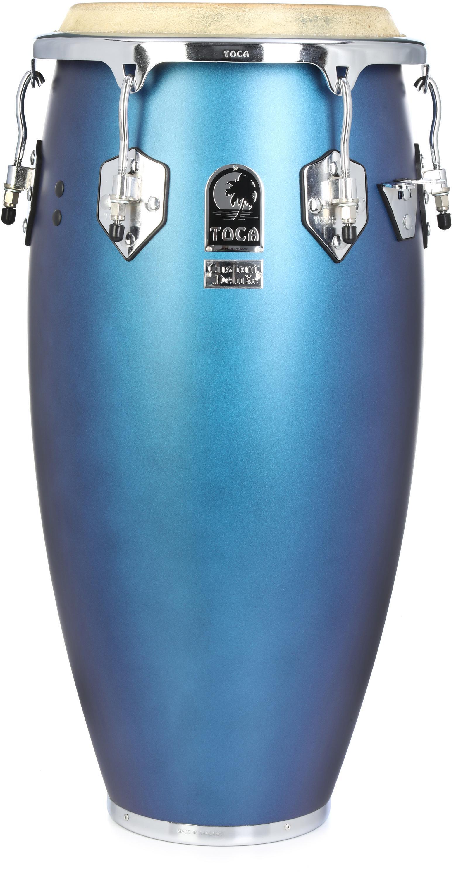 Toca Percussion Custom Deluxe Wood Conga - 11.75 inch, Matte Blue ...