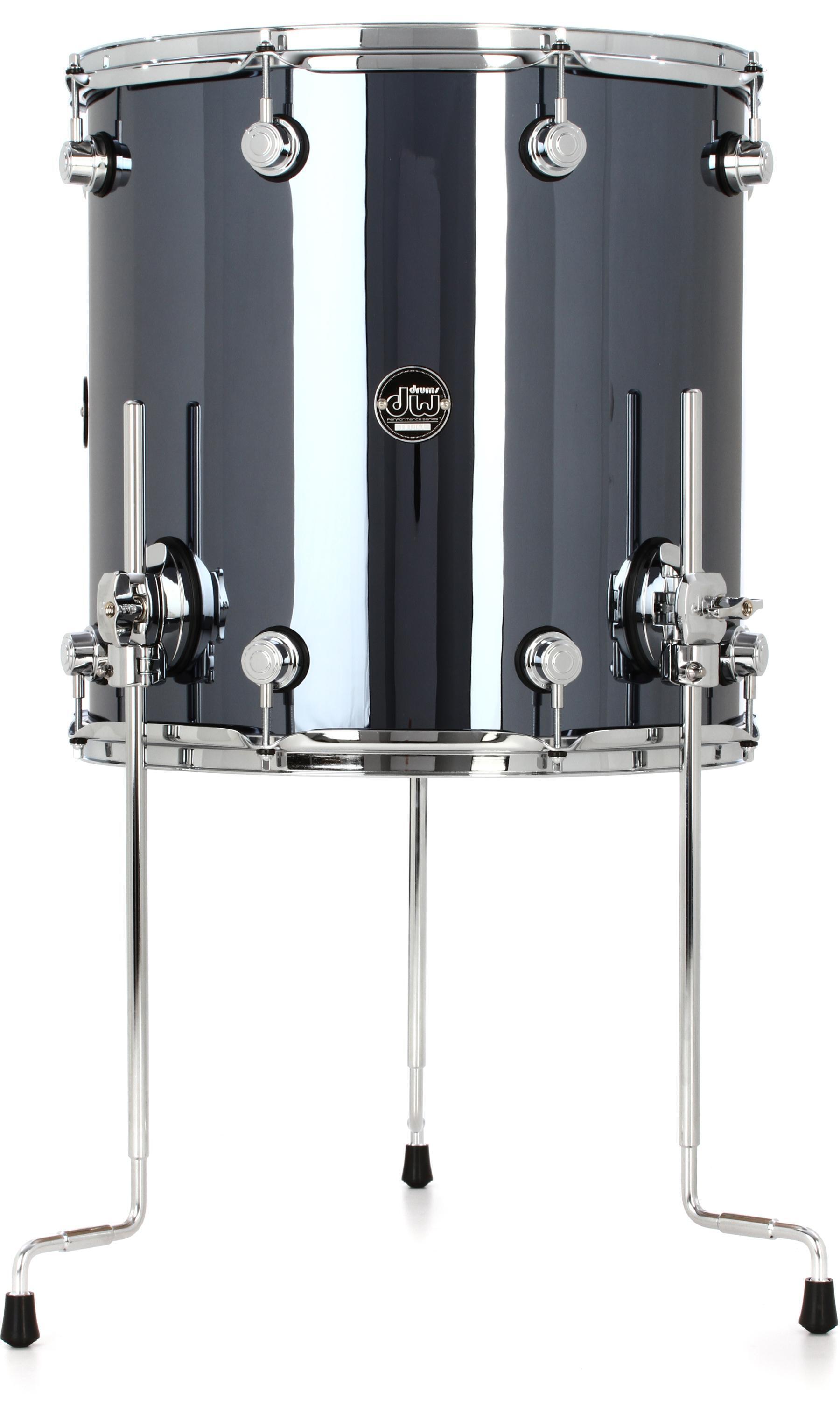 DW Performance Series Floor Tom - 16 x 16 inch - Chrome Shadow ...