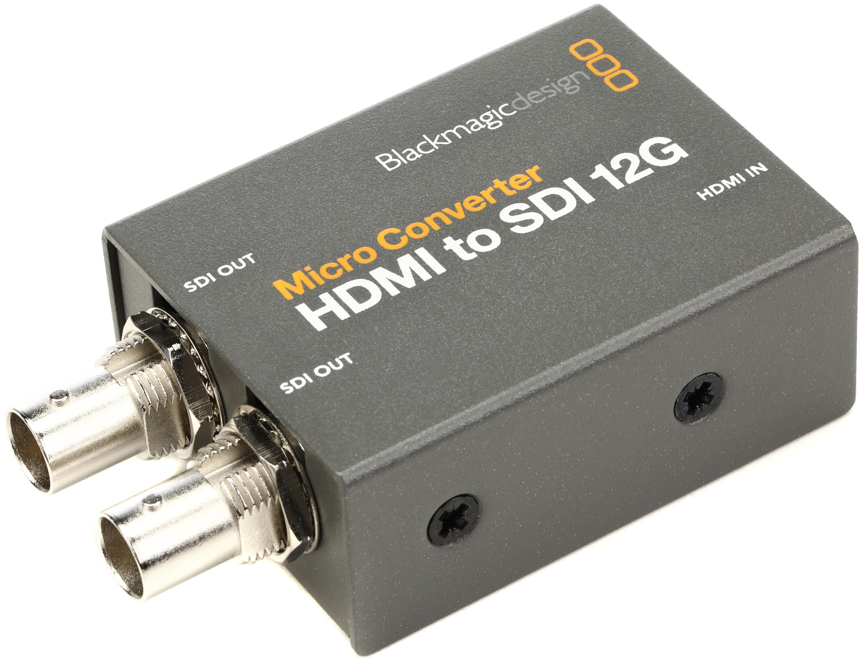 Blackmagic Design Micro Converter HDMI to SDI 12G with Power Supply ...