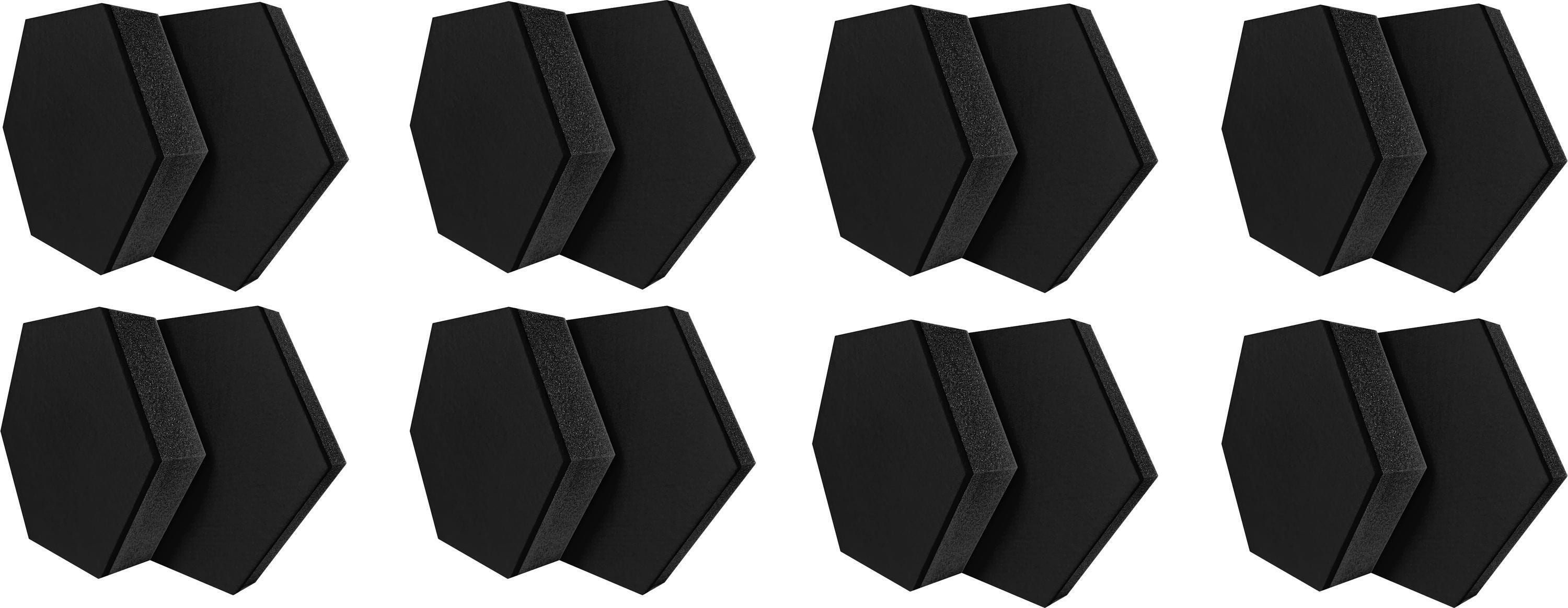 Auralex Synergy Hexagon Panels - 10 inch, Black (16-pack) | Sweetwater