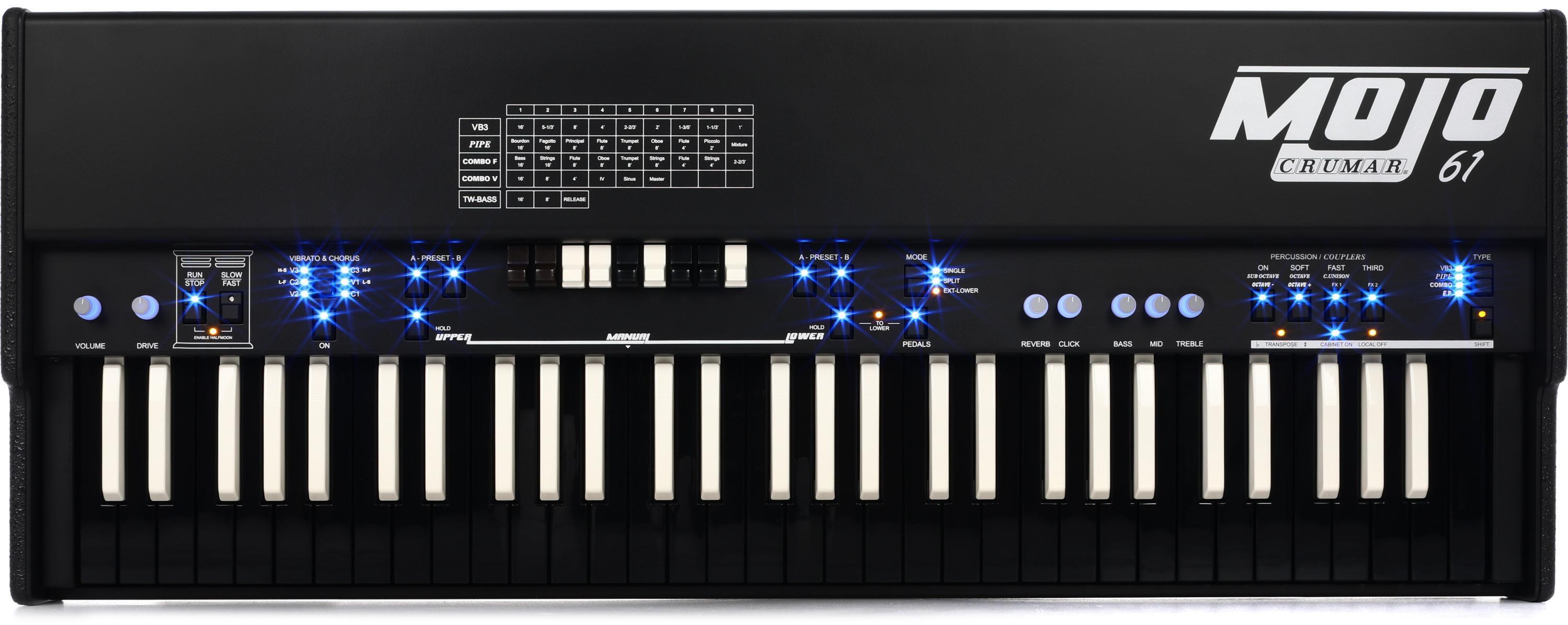 Crumar Mojo 61 Combo Organ - Limited Edition Black | Sweetwater