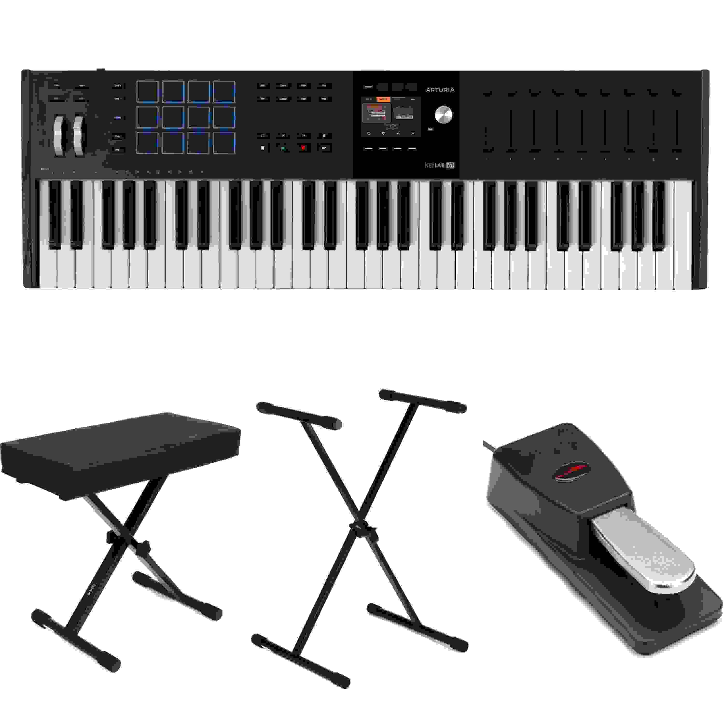 Arturia KeyLab 61 mk3 61-key Keyboard Controller Essentials Bundle ...