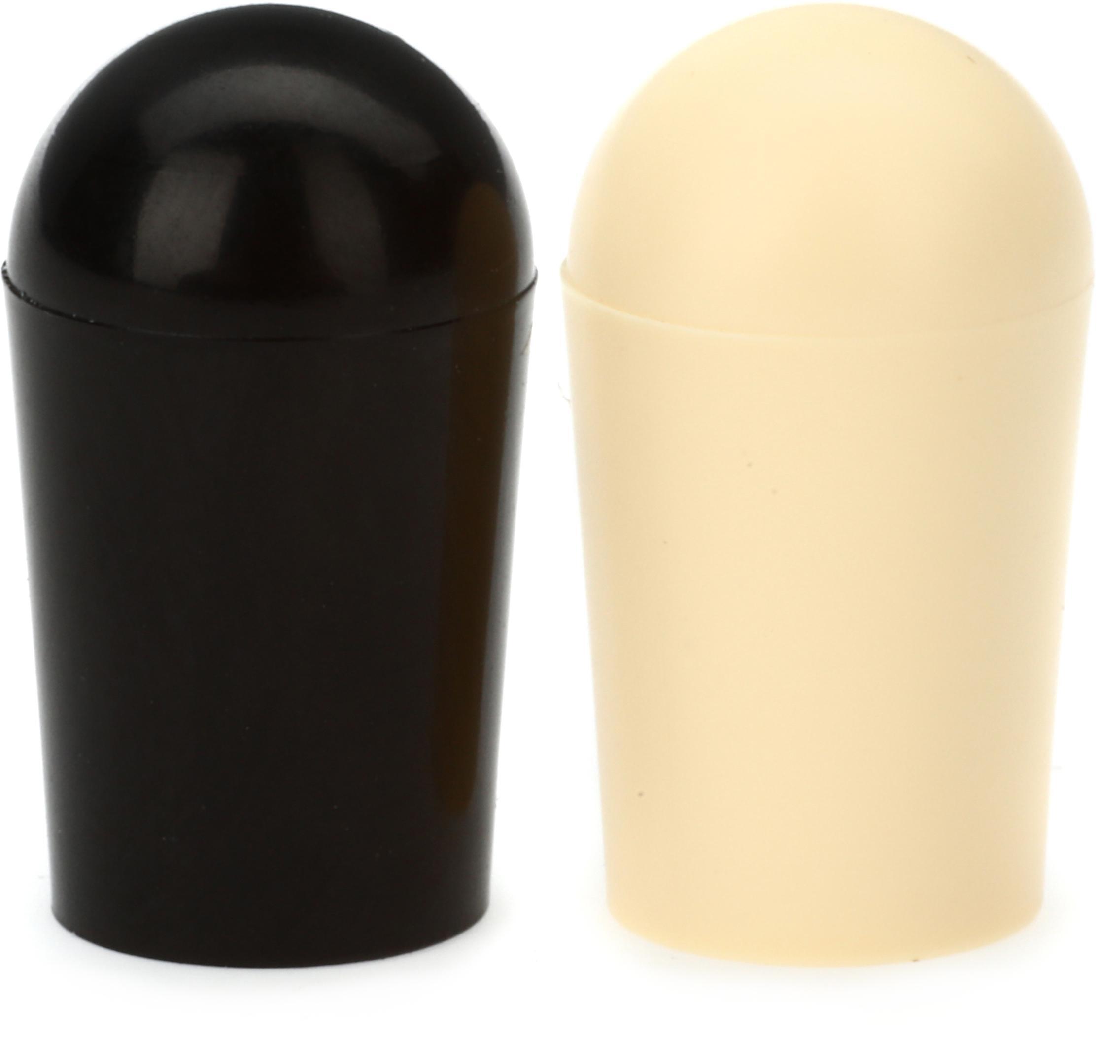 PRS 3-Way Toggle Switch Caps - Black & Cream | Sweetwater
