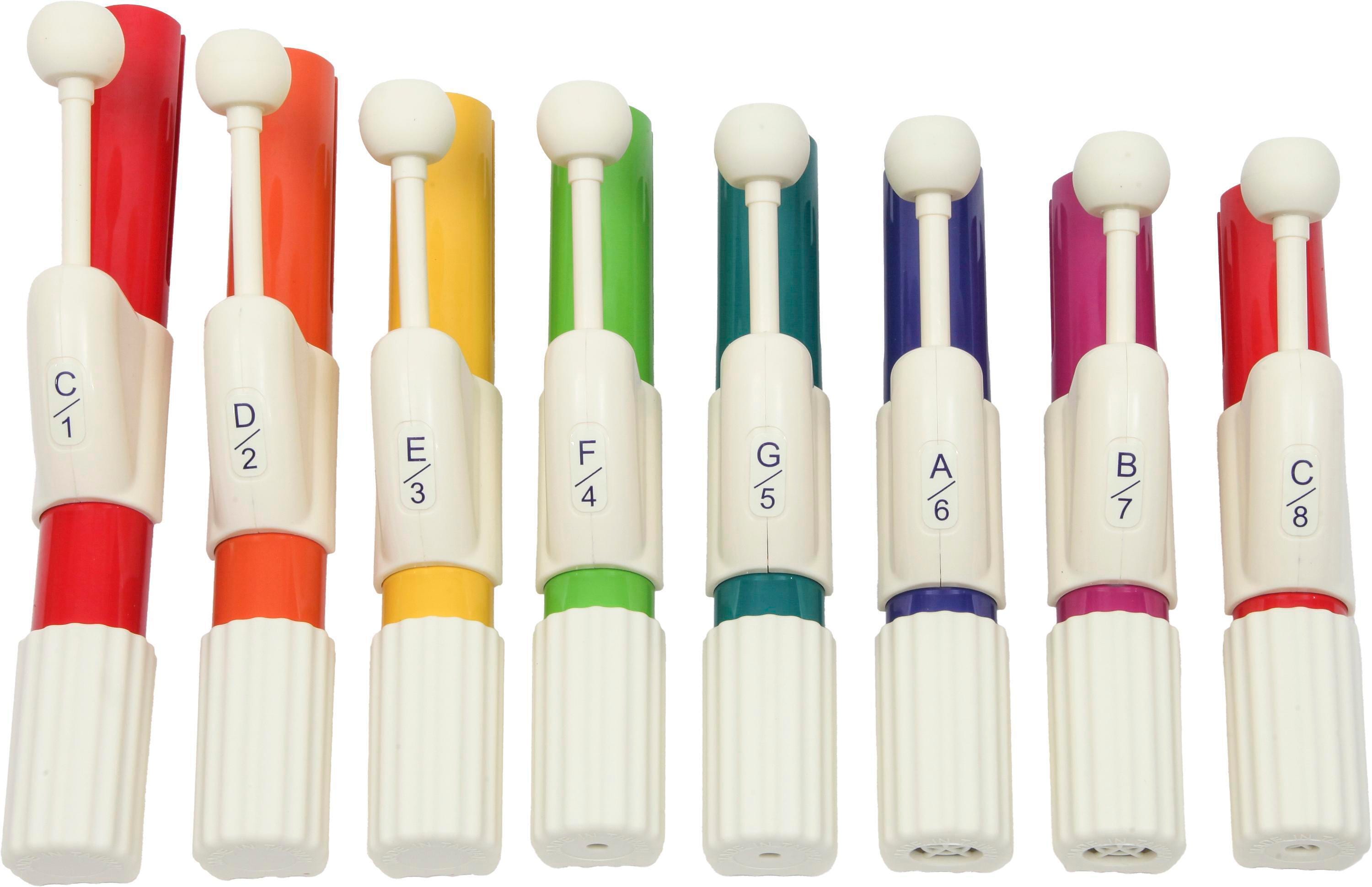 Rhythm Band Chroma-Notes 8-note Diatonic Hand Chimes Set - C Major ...