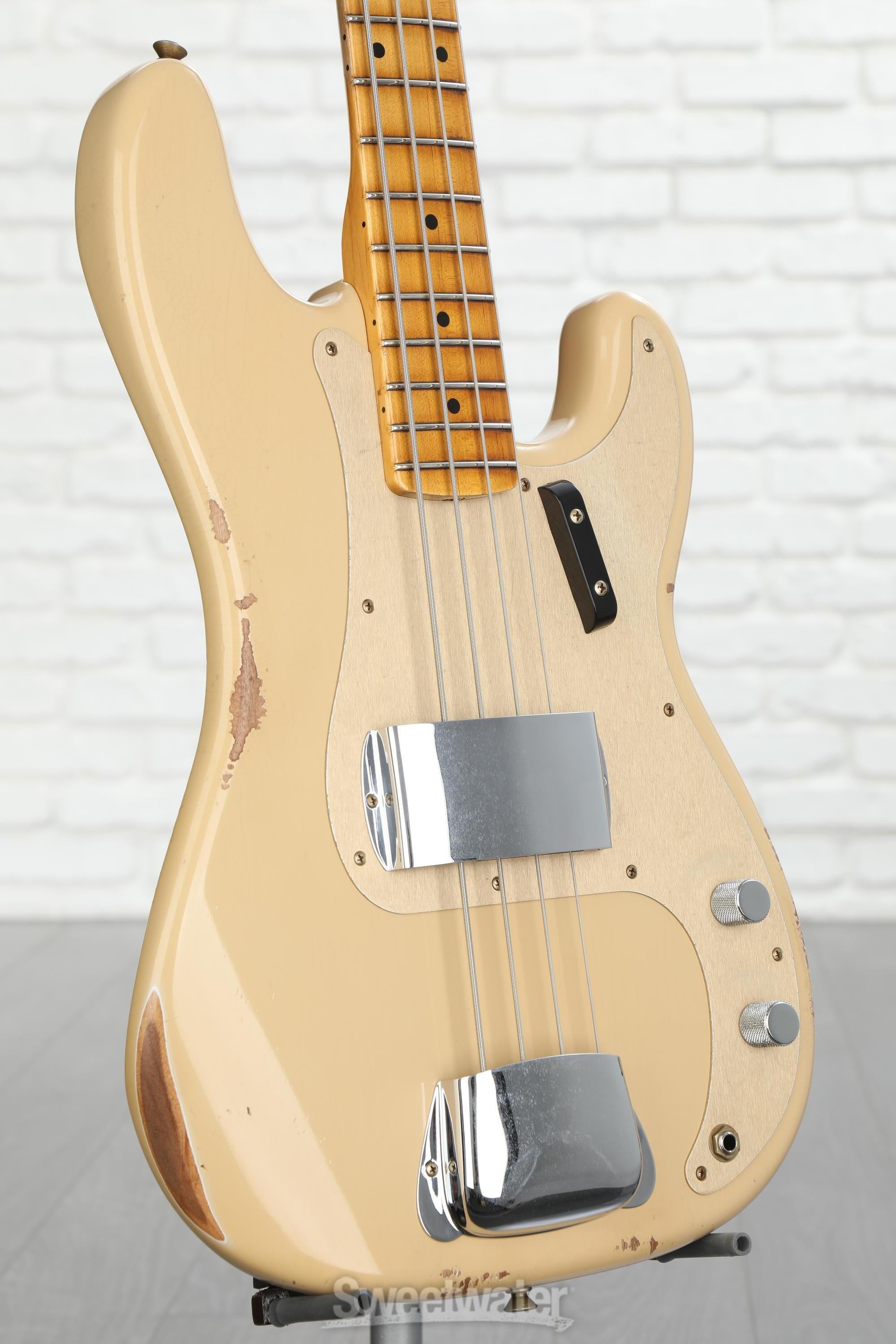 Fender Custom Shop 1958 Precision Bass Relic - Aged Desert Sand ...