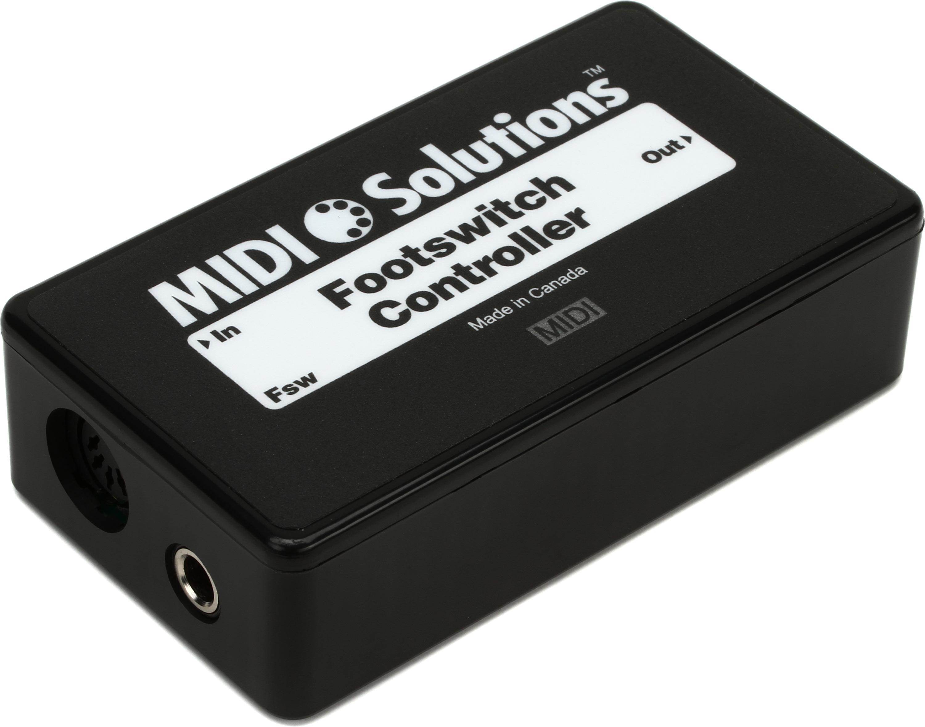 MIDI Solutions Footswitch Controller Programmable MIDI Interface ...