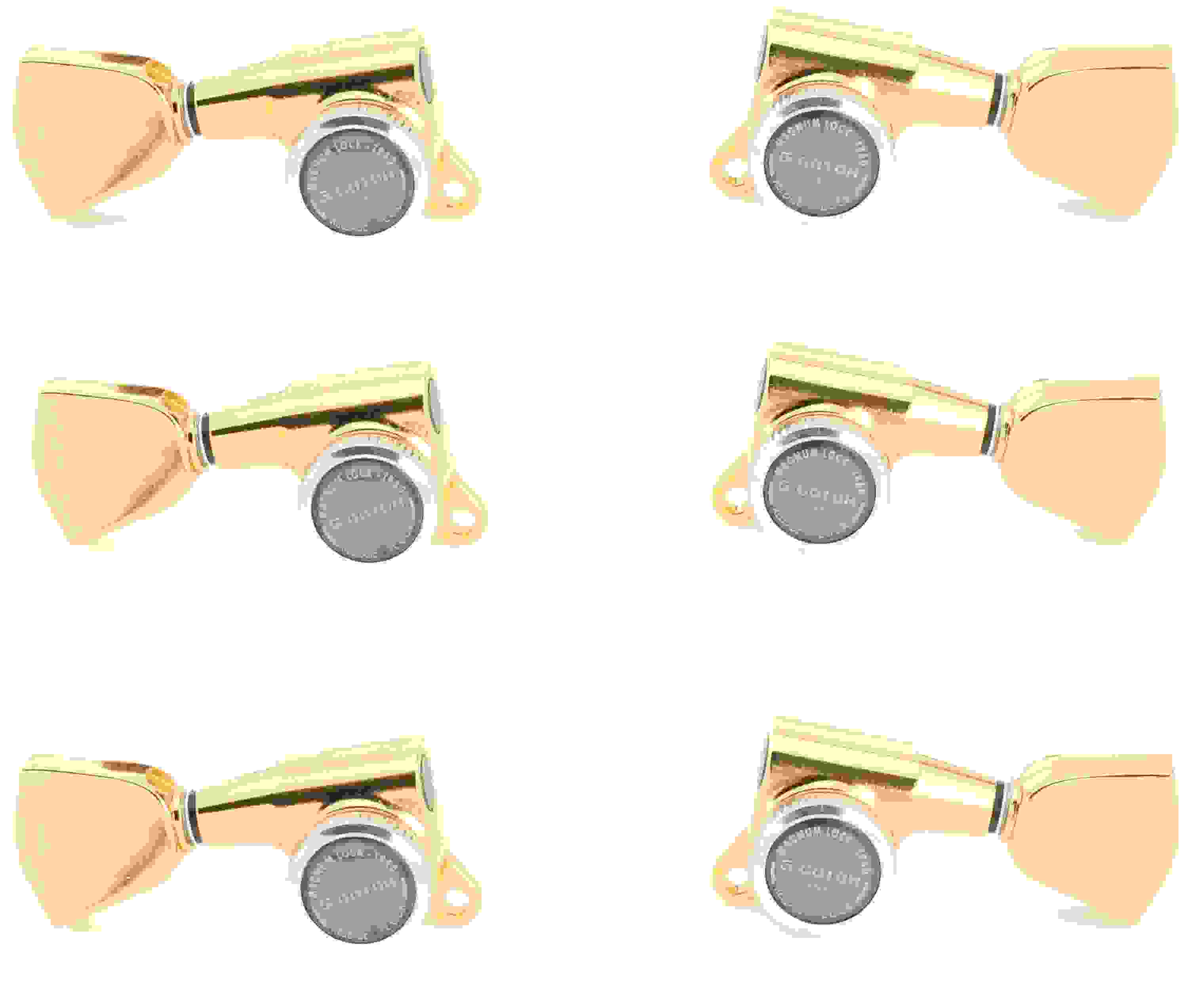 Gotoh SG381-04 MG-T Locking Tuners - 3+3 Gold with Keystone Buttons ...