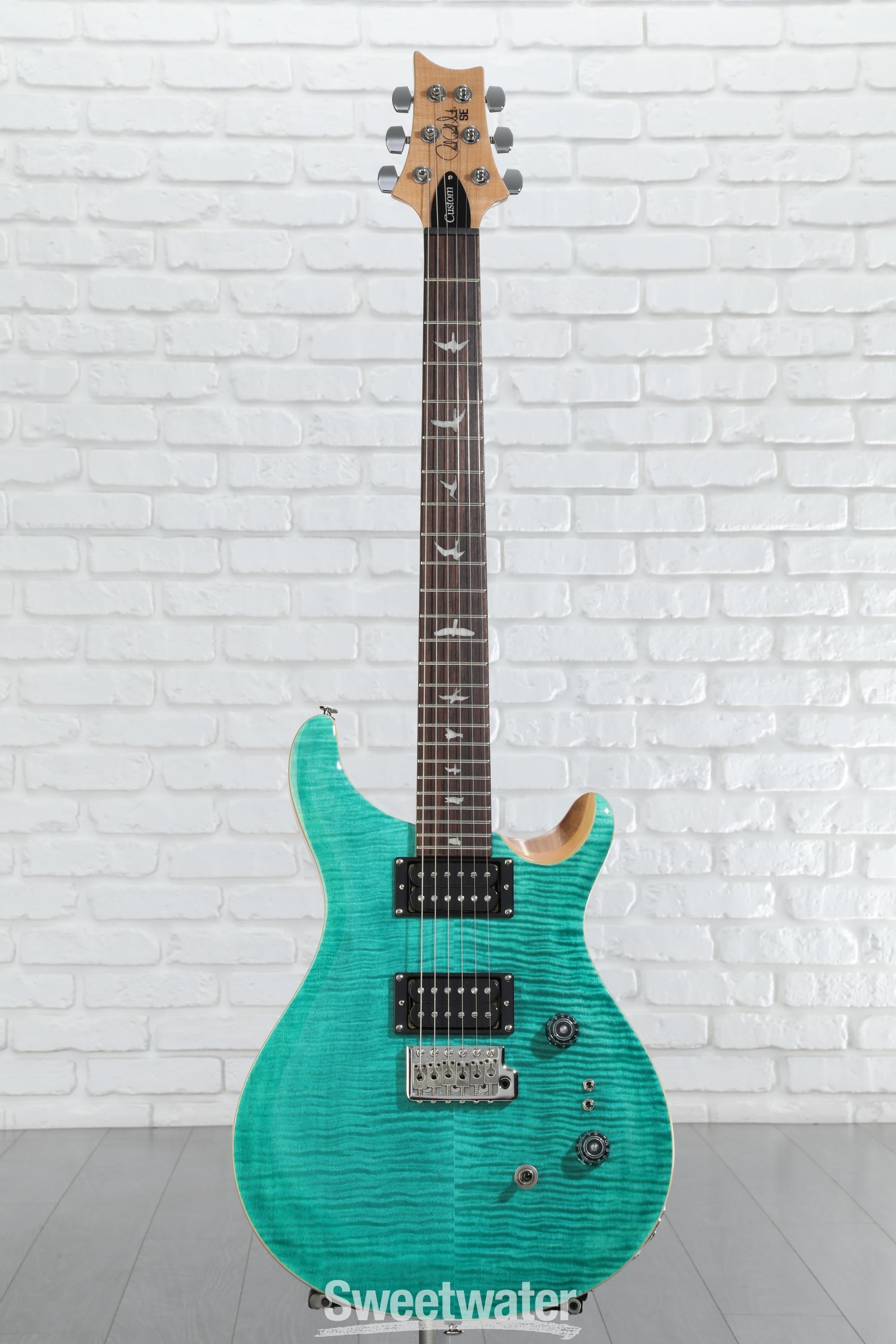 PRS SE Custom 24-08 Electric Guitar - Turquoise | Sweetwater PRS SE Custom 24-08 Electric Guitar - Turquoise | Sweetwater