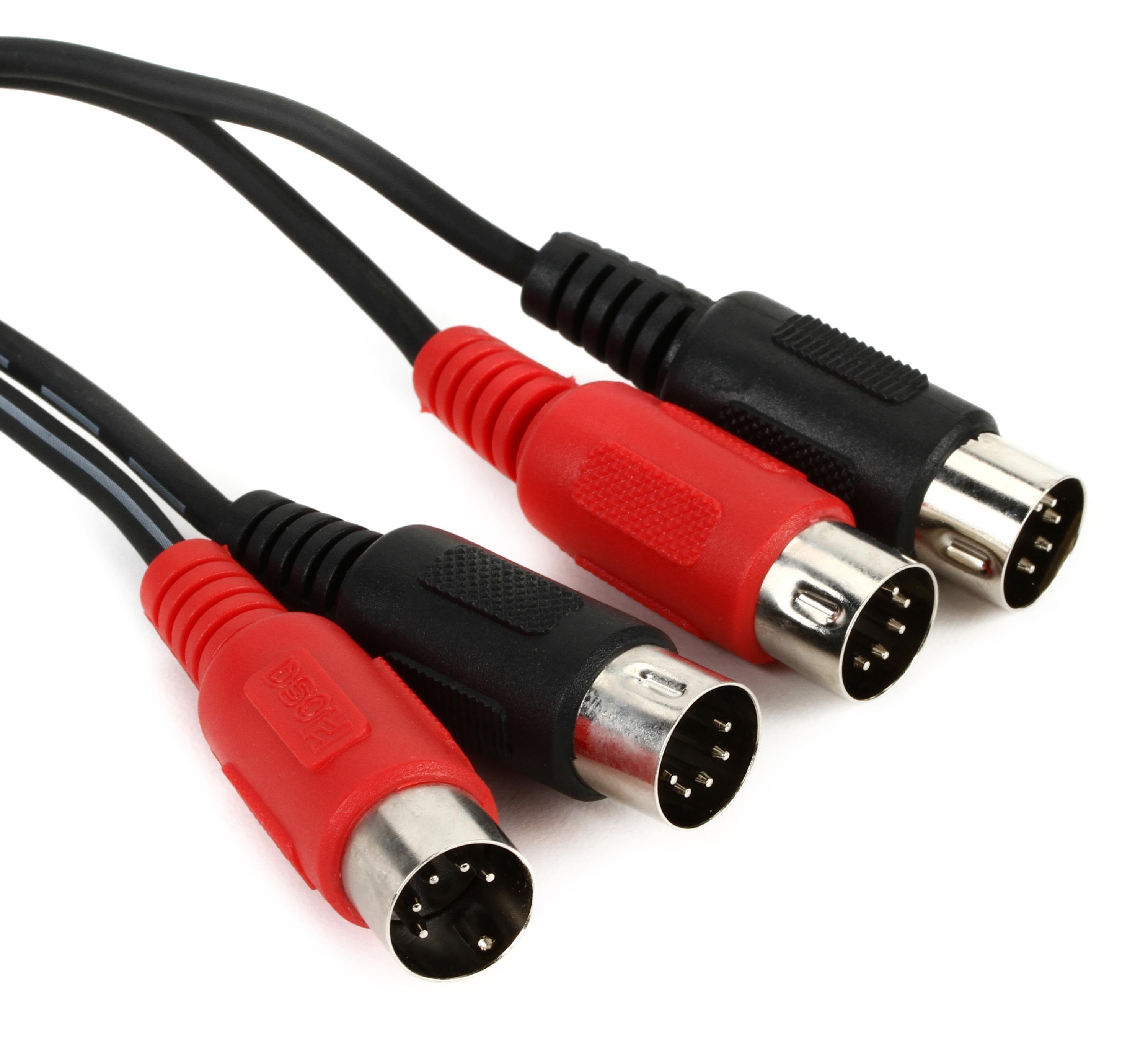 Hosa MID-204 Dual MIDI Cable - 13.2 foot (4 meter) | Sweetwater