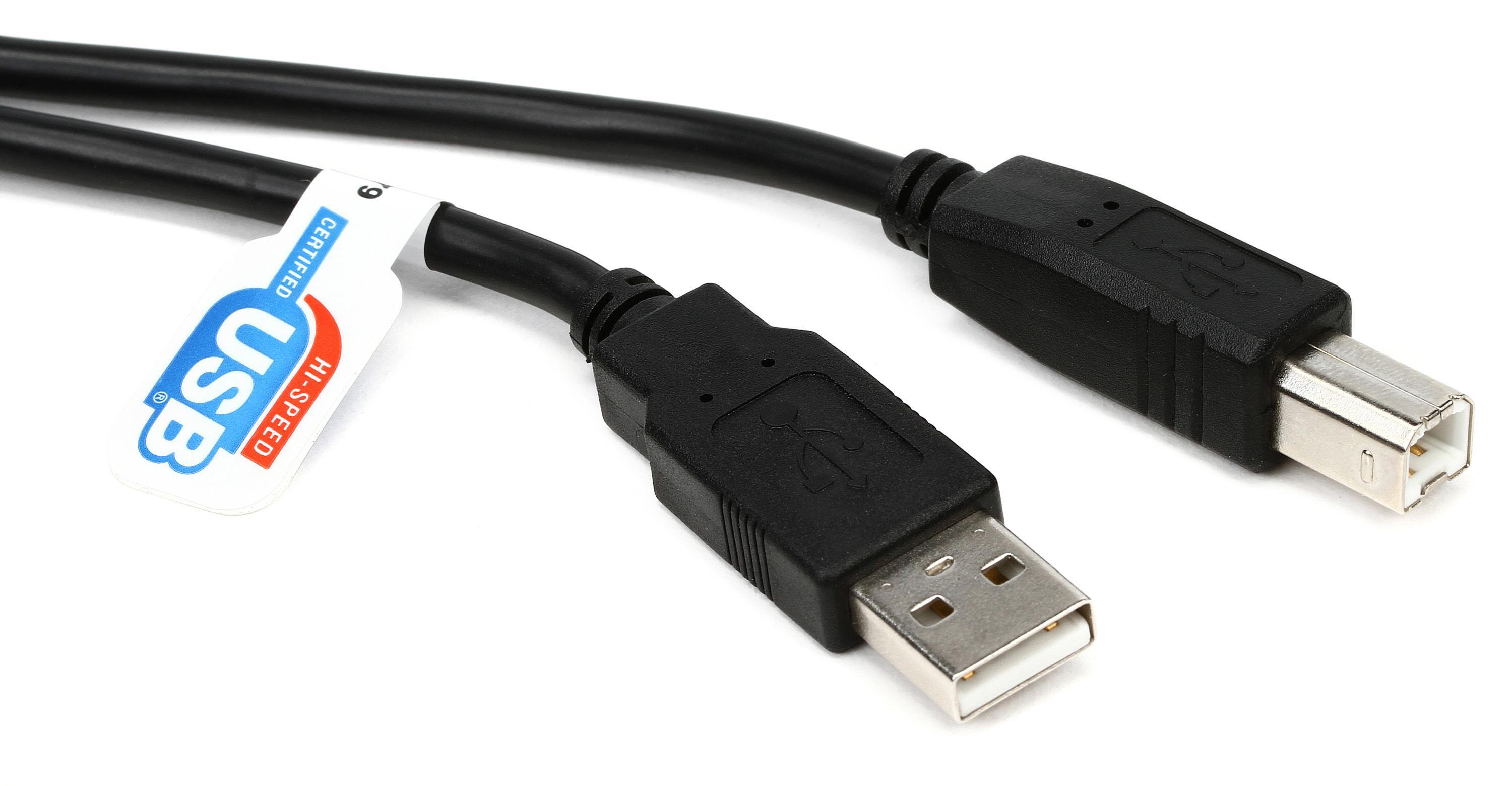 StarTech.com USB2HAB10 USB 2.0 Type A to Type B Cable - 10 foot ...
