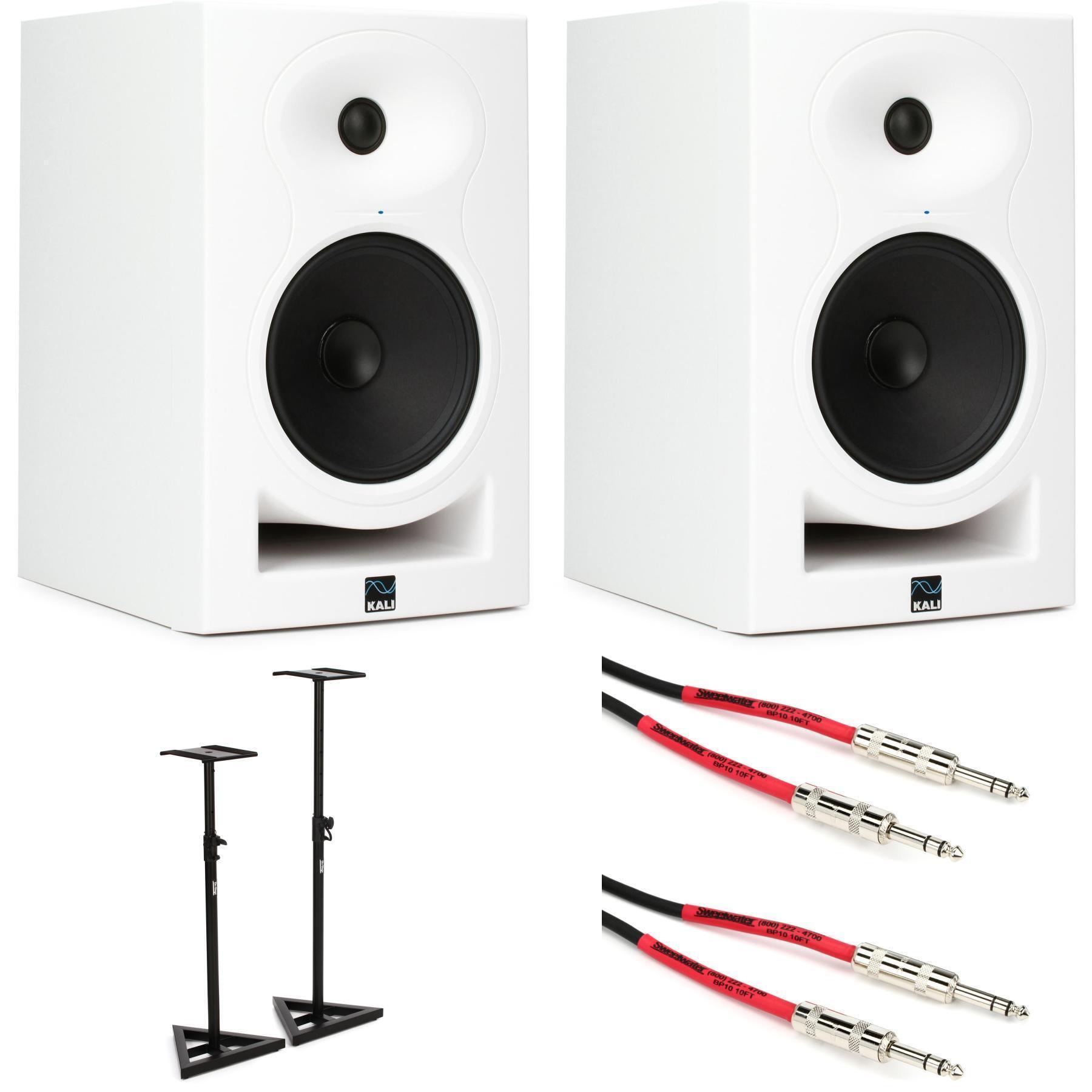 Kali Audio Lp 6 V2 6 5 Inch Powered Studio Monitor Pair With Stands And
