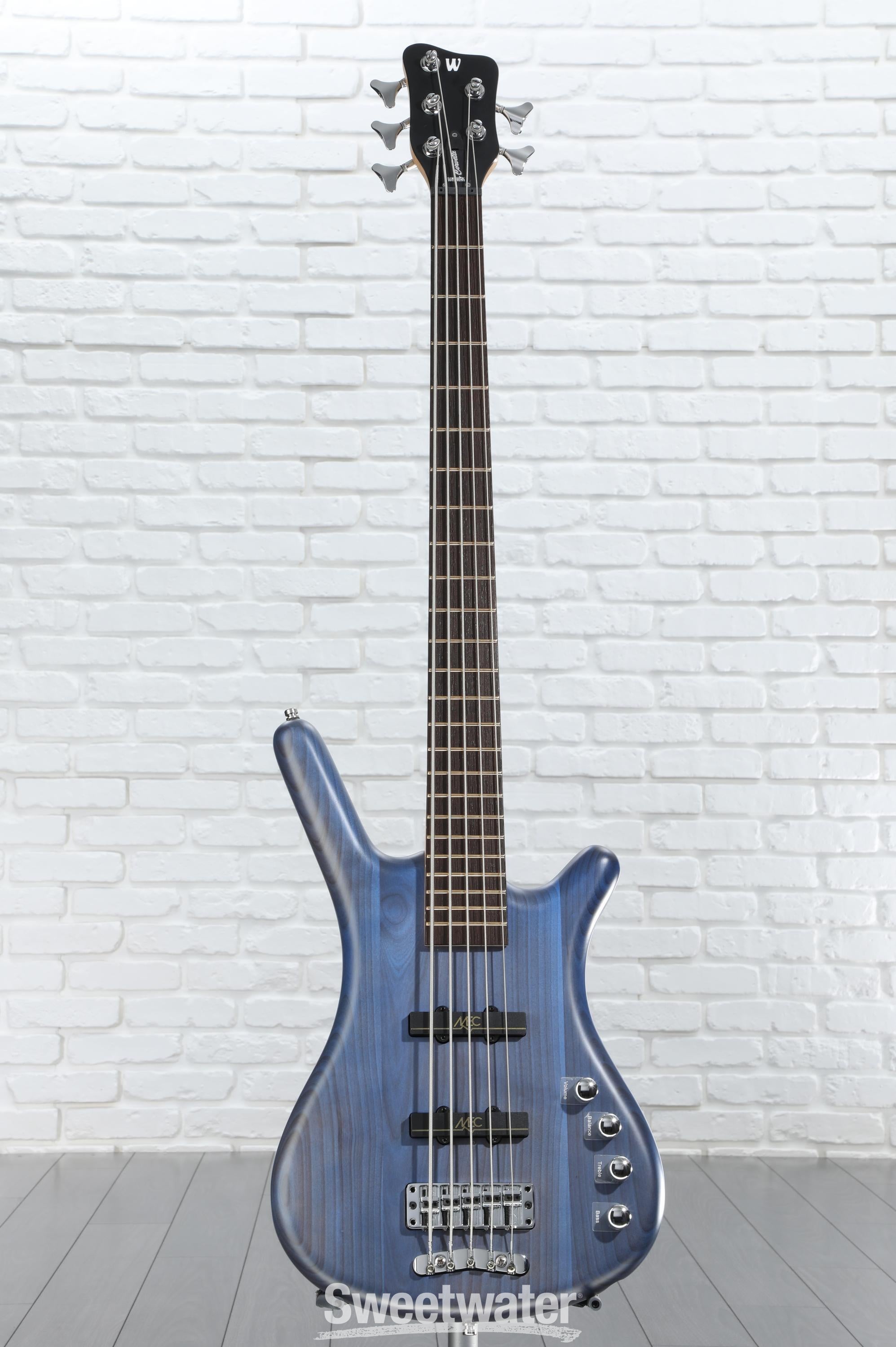 Warwick RockBass Corvette Basic 5-string Bass Guitar - Ocean Blue ...