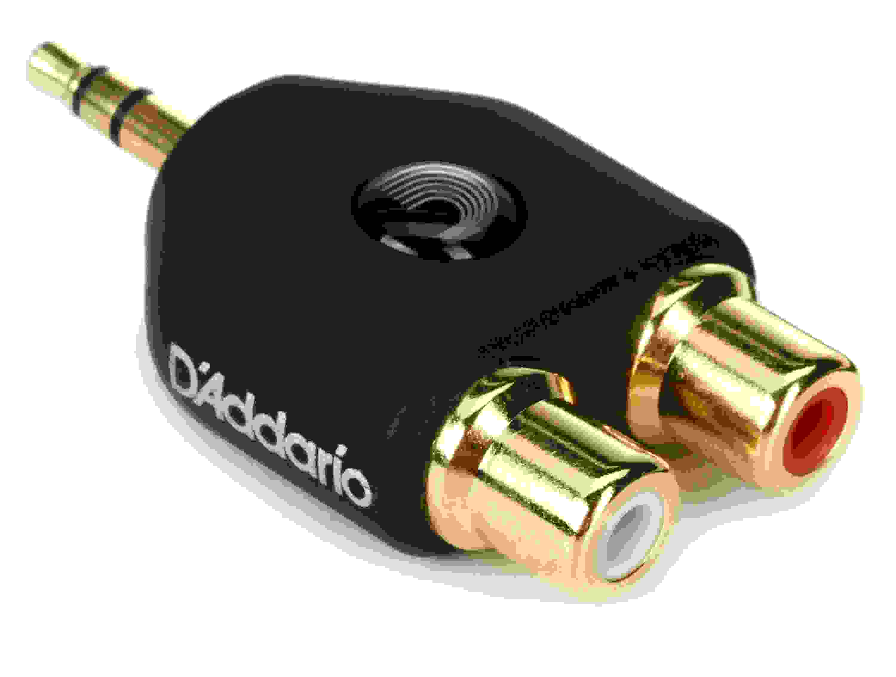 D'Addario PW-P047C 3.5mm TRS Male Stereo to Dual RCA Female Adapter ...