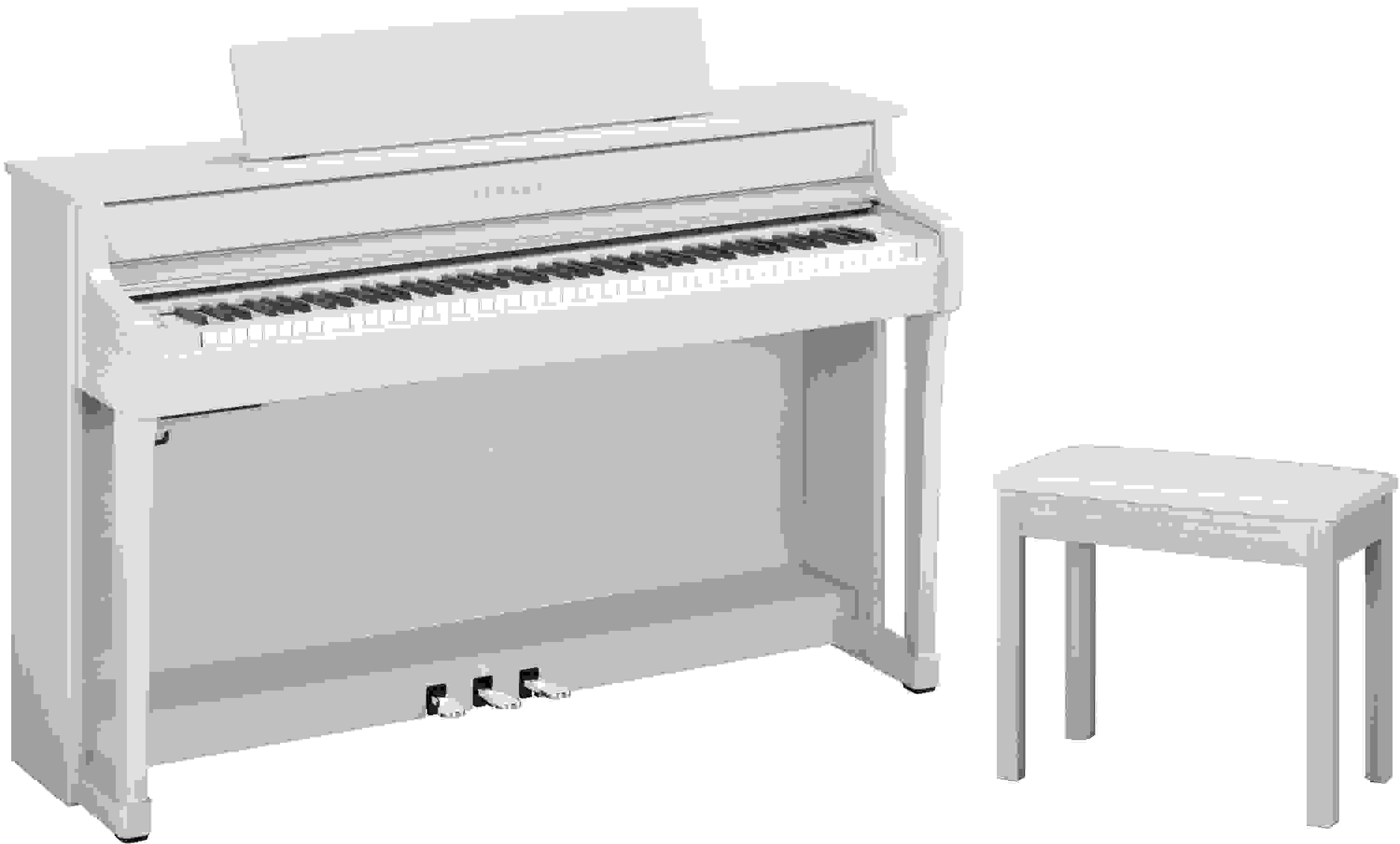 Yamaha Clavinova CLP-845 Console Digital Piano with Bench - White Birch | Sweetwater