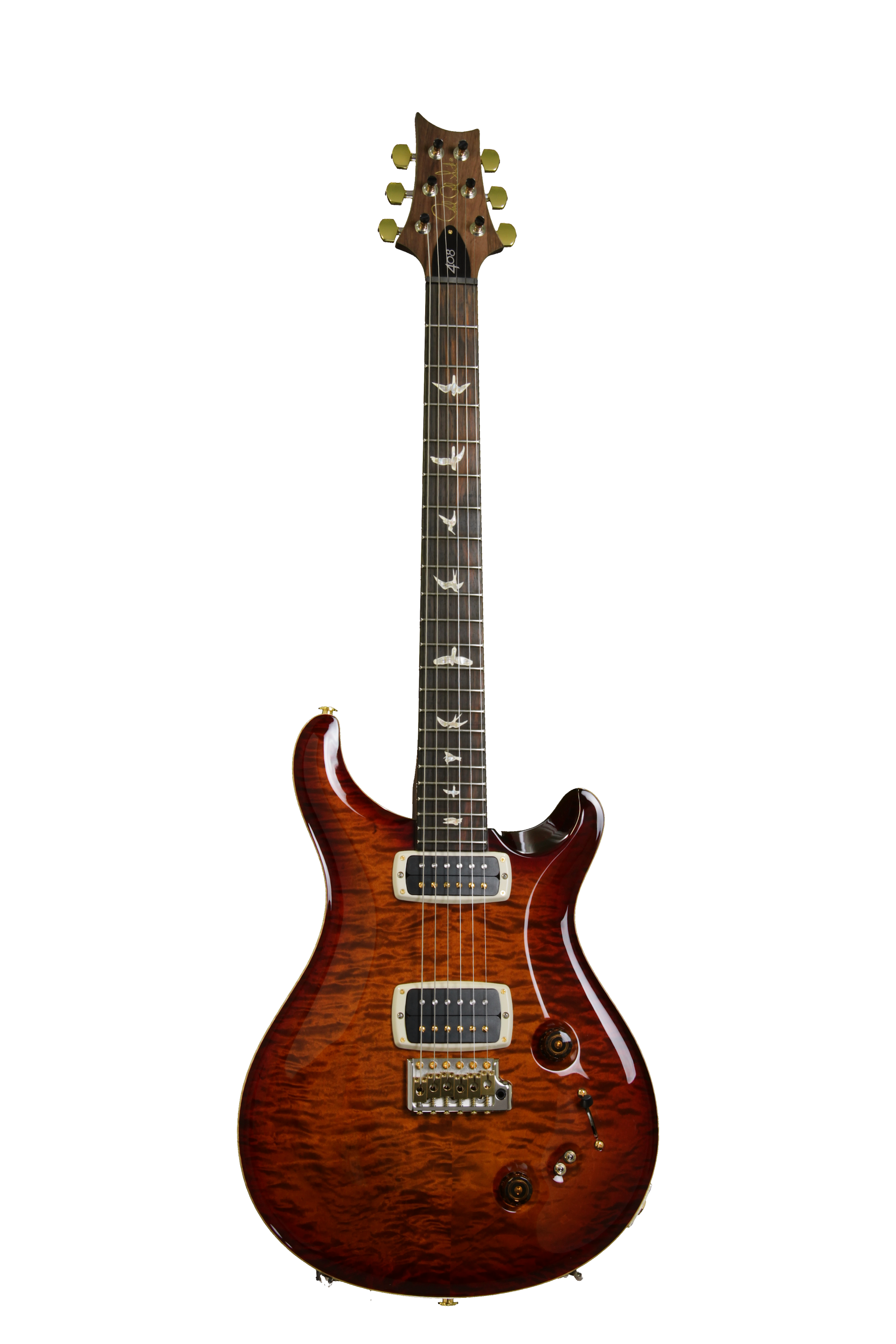 PRS 408 Brazilian - Quilt Dark Cherry Sunburst | Sweetwater