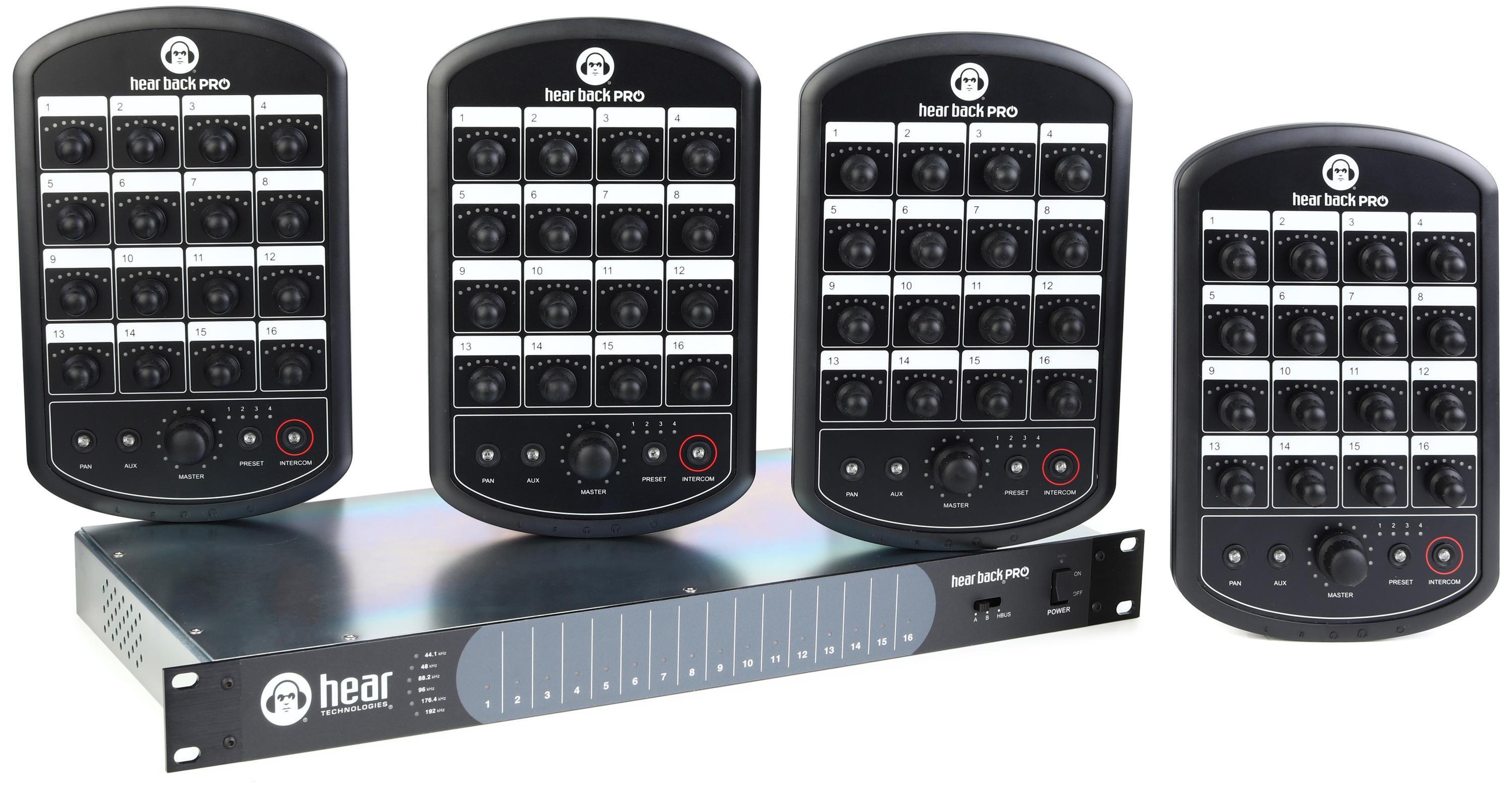 Hear Technologies Hear Back PRO Four Pack - Analog Input | Sweetwater