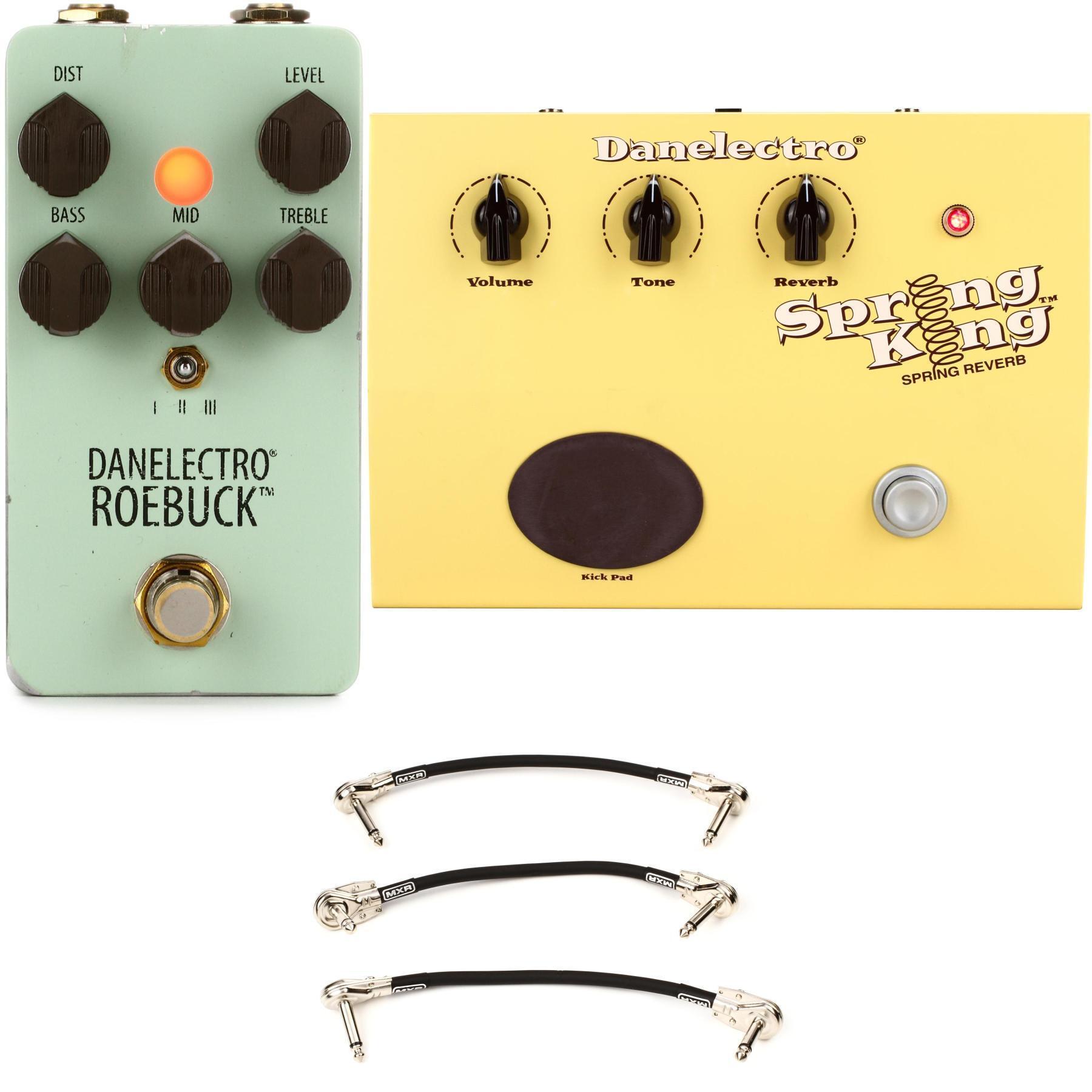 Danelectro Roebuck Distortion and Spring King Reverb Pedal Bundle ...