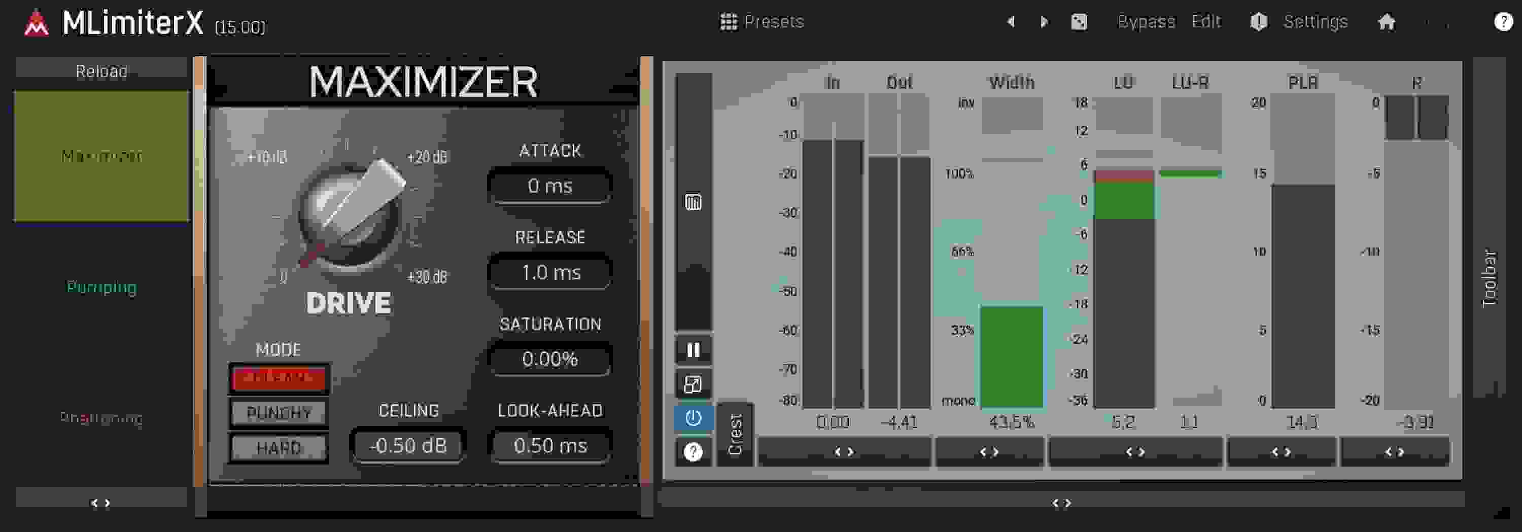 MeldaProduction MLimiterX Brickwall Limiter Plug-in | Sweetwater