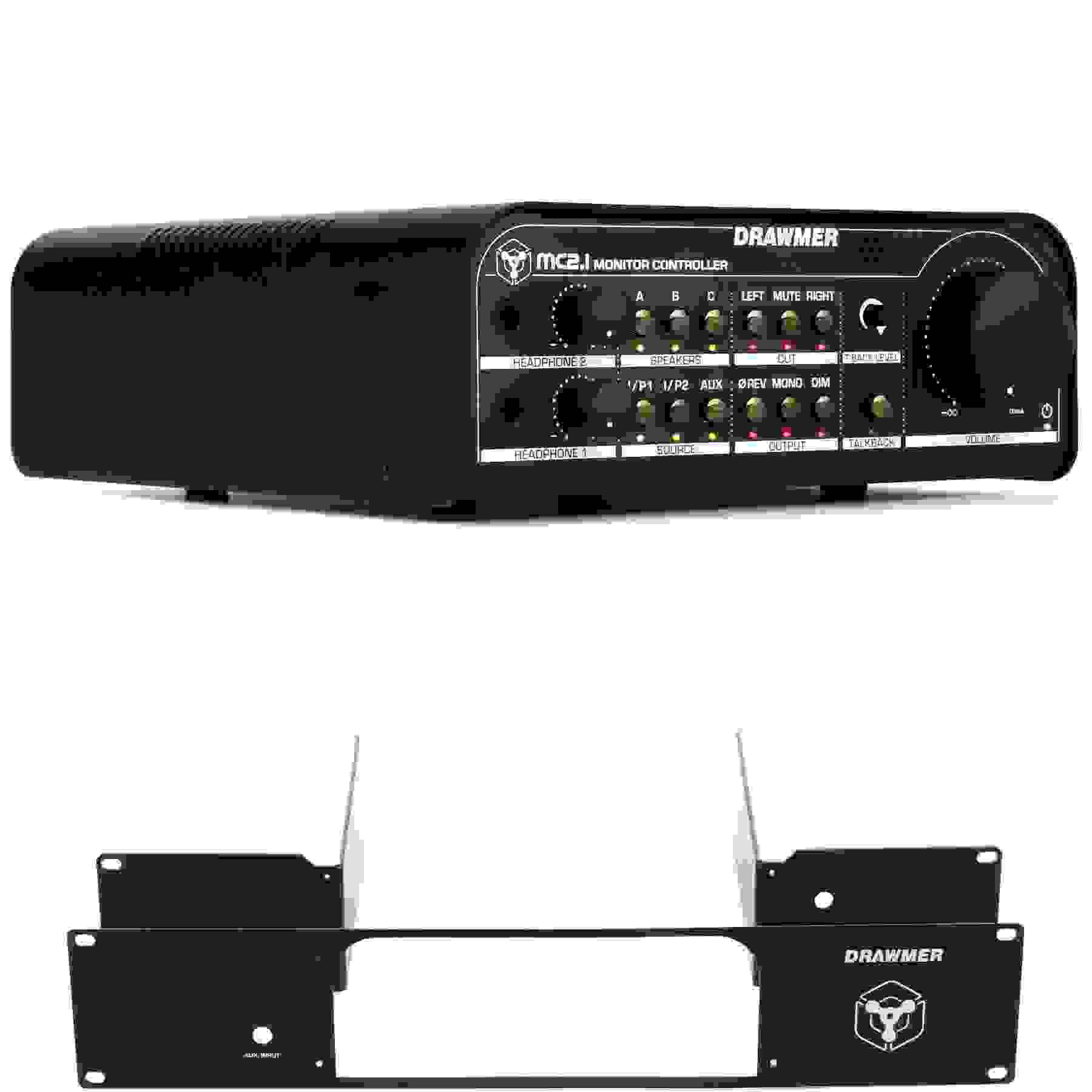 Drawmer MC2.1 Desktop Monitor Controller and Rack Mount Kit | Sweetwater