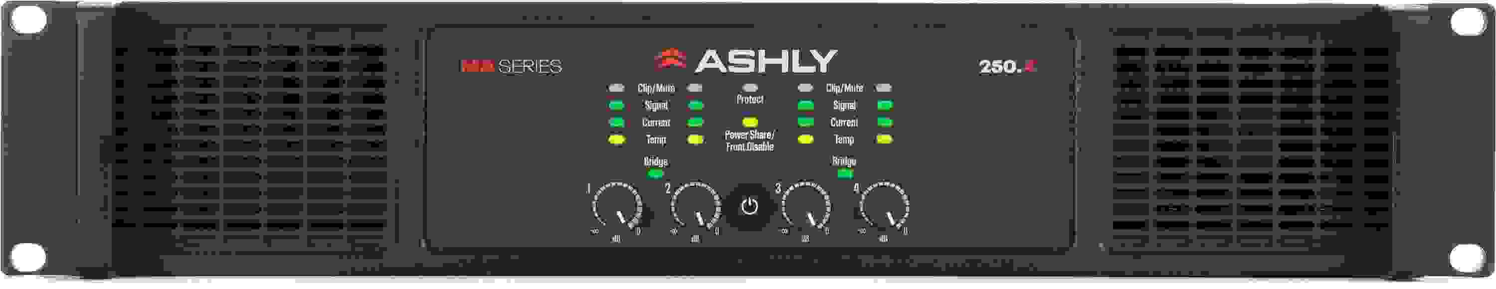 Ashly MA-250.4 250W 4-channel Power Amplifier | Sweetwater