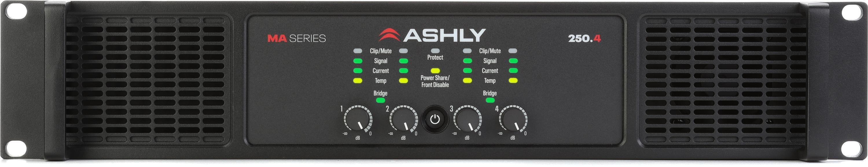 Ashly MA-250.4 1,000W 4-channel Power Amplifier | Sweetwater
