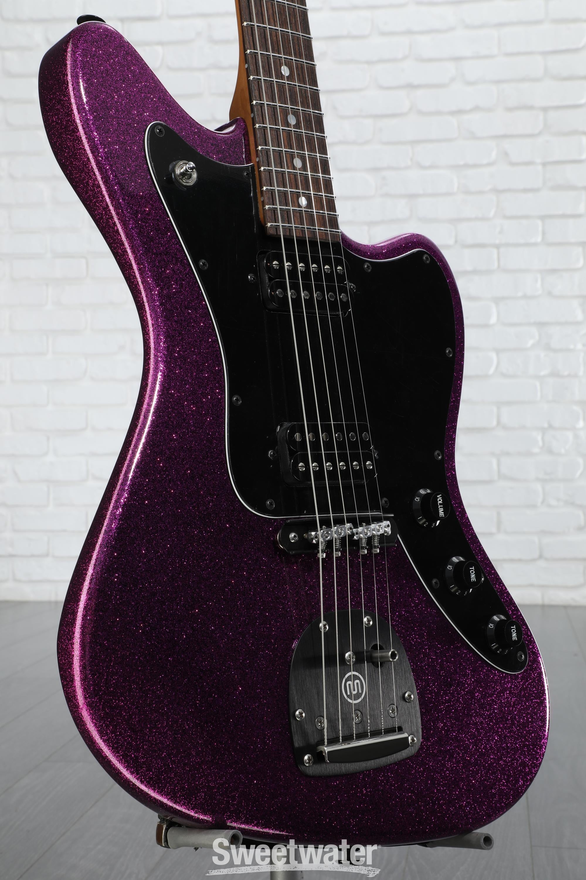 Suhr Custom Classic JM Electric Guitar - Purple Sparkle | Sweetwater