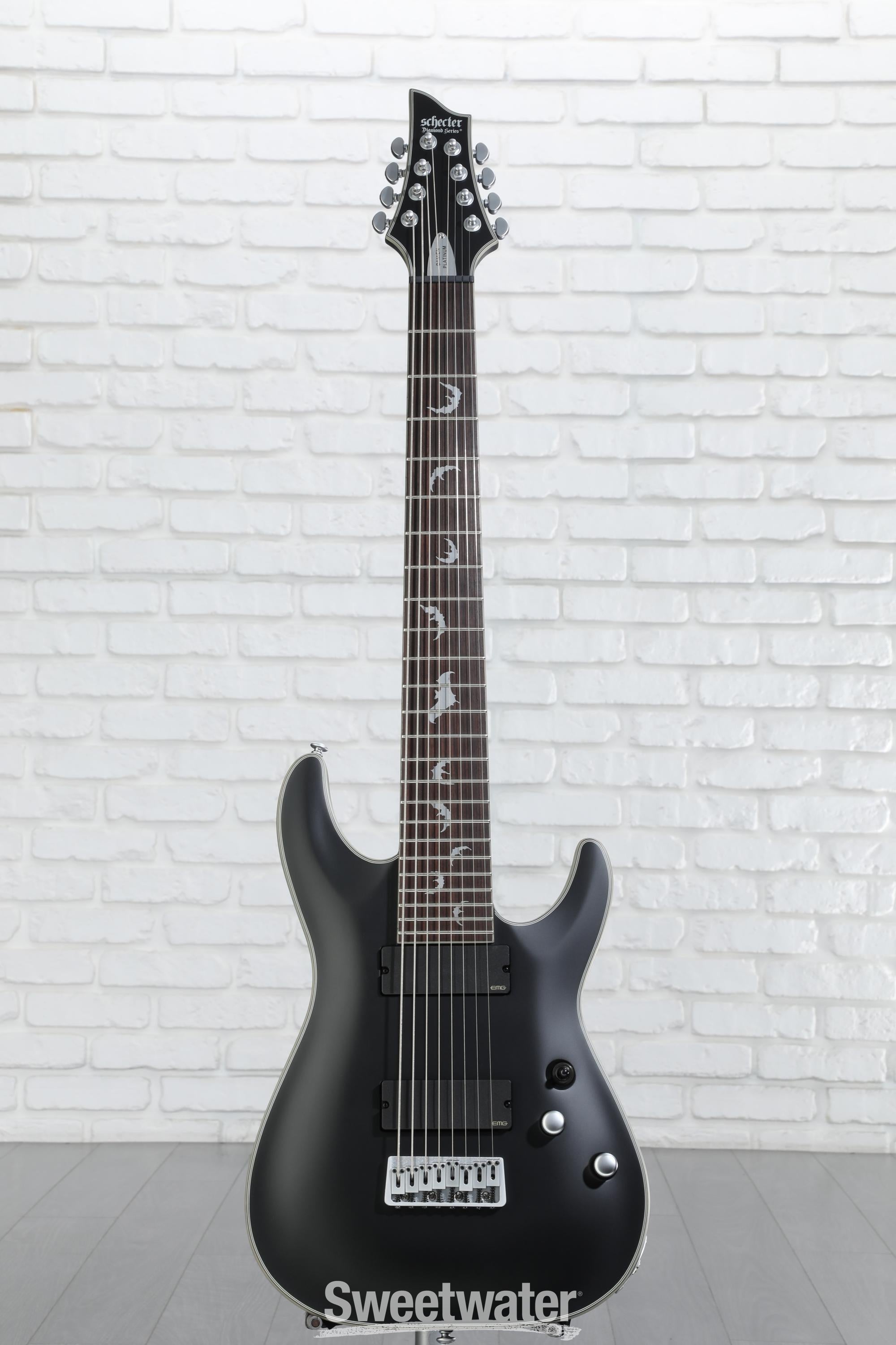 Schecter Damien Platinum 8 - Satin Black | Sweetwater