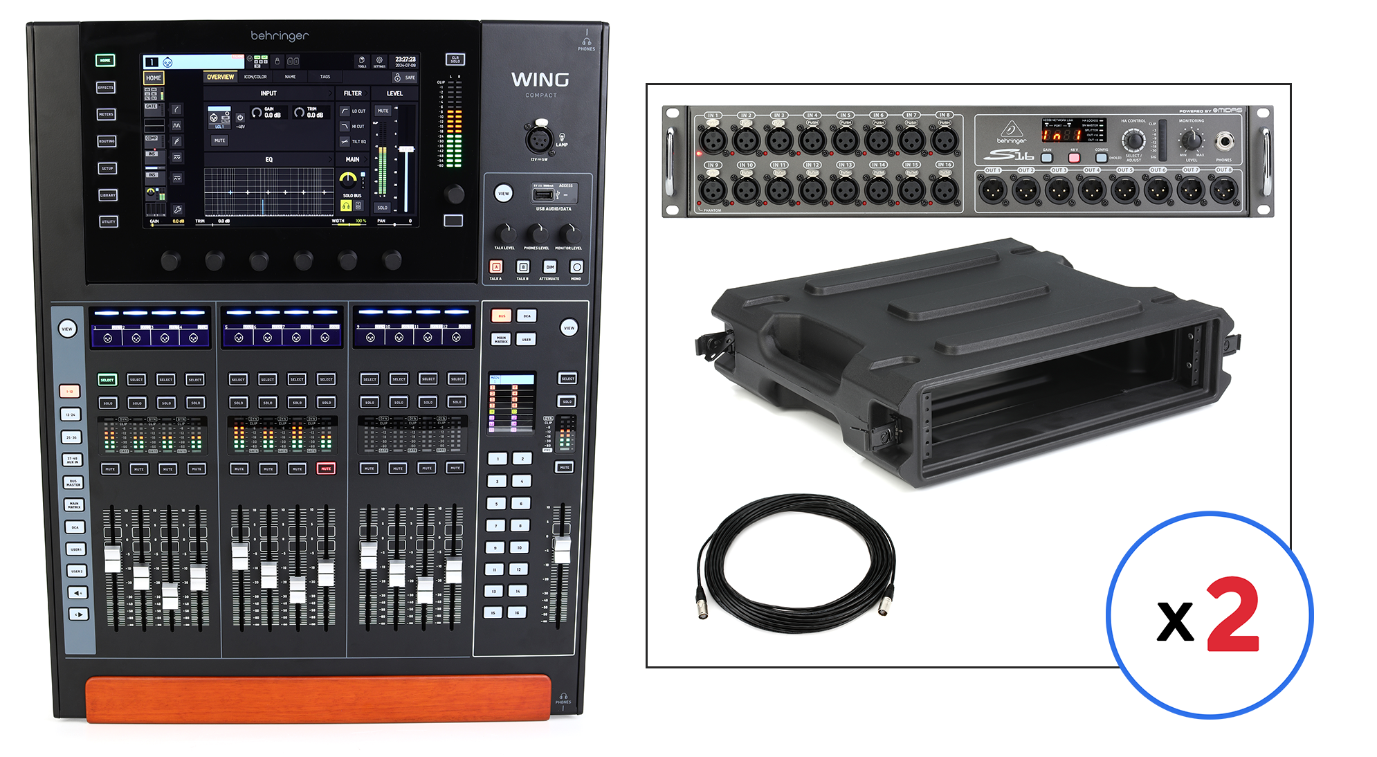 Behringer WING Compact 48-channel Digital Mixer with Dual S16 Stage ...