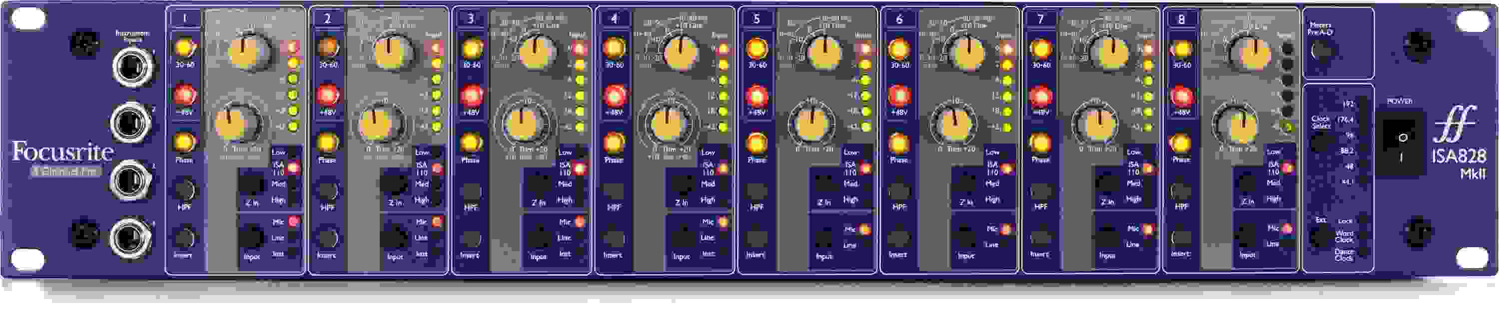 Focusrite ISA828 MkII 8-channel Mic Preamp | Sweetwater