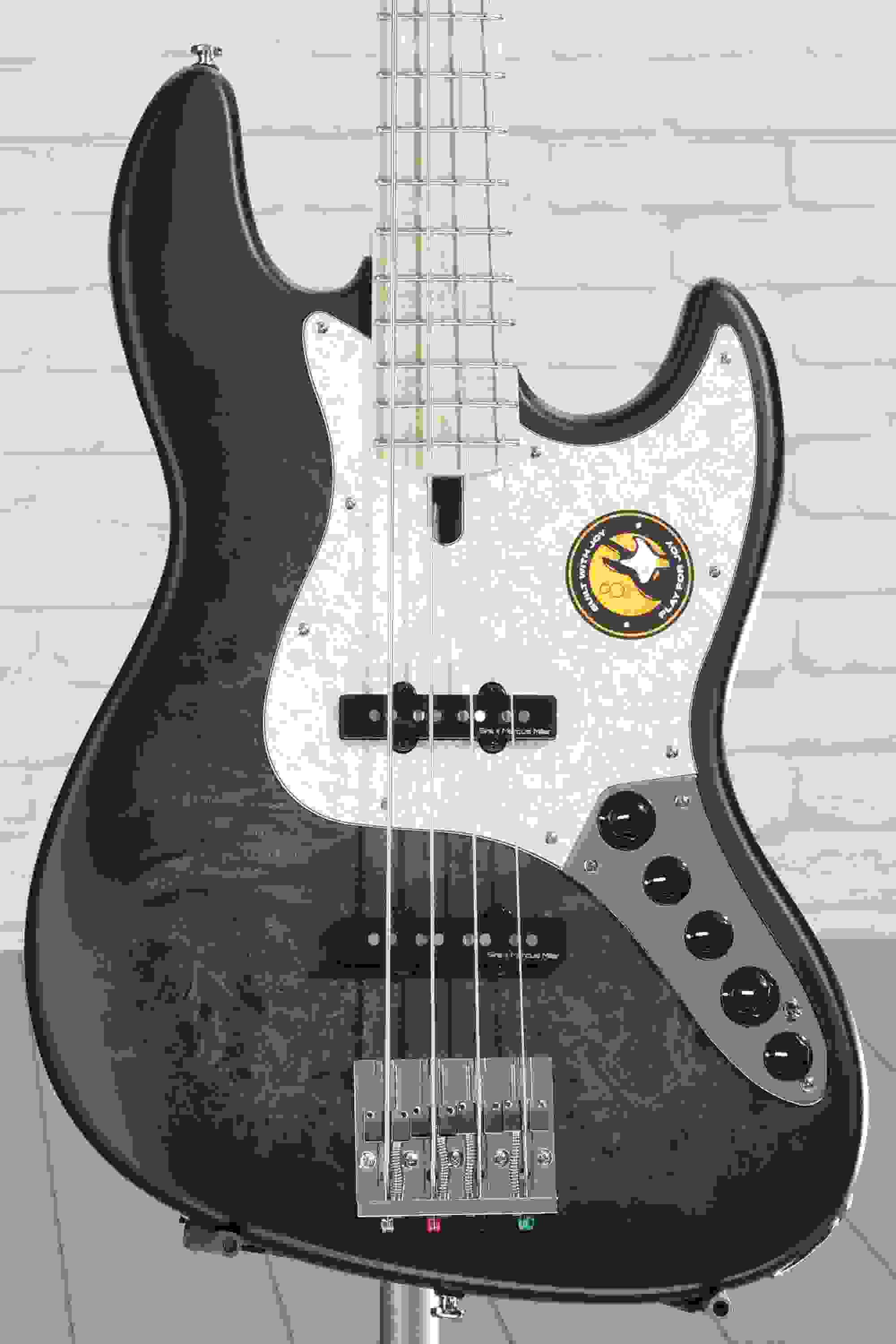 Sire Marcus Miller V7 Swamp Ash Reissue 4-string Bass Guitar - Transparent Black | Sweetwater