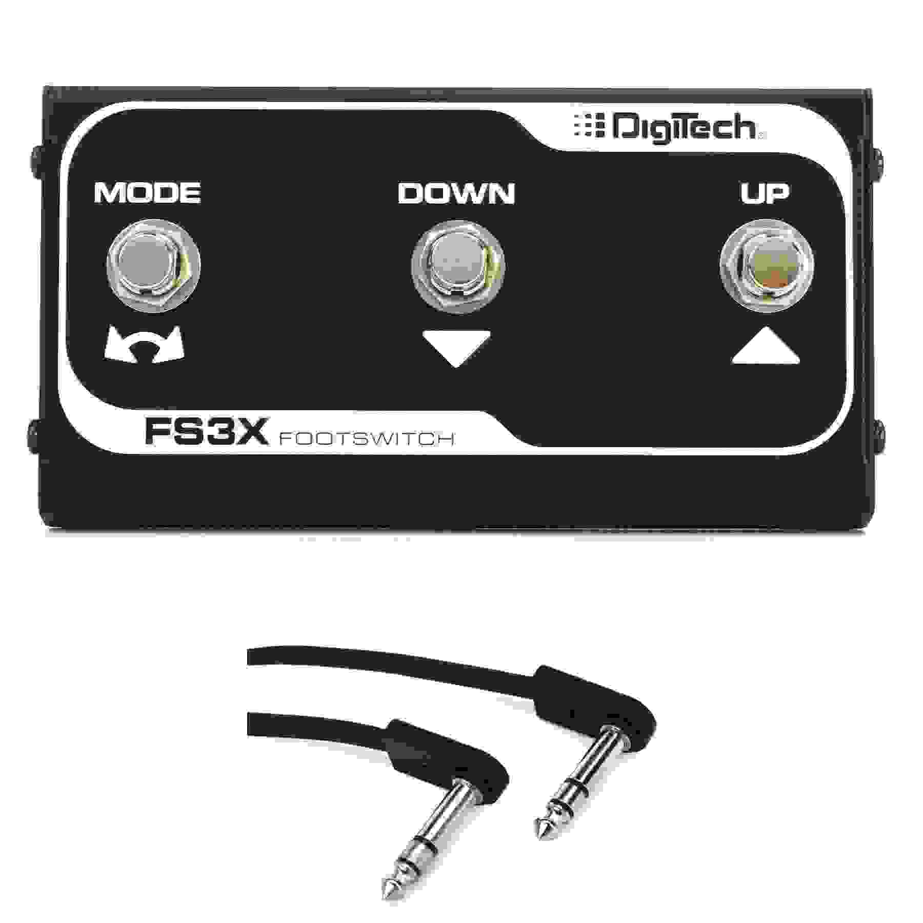 DigiTech FS3X 3-button Foot Switch with Flat Cable | Sweetwater