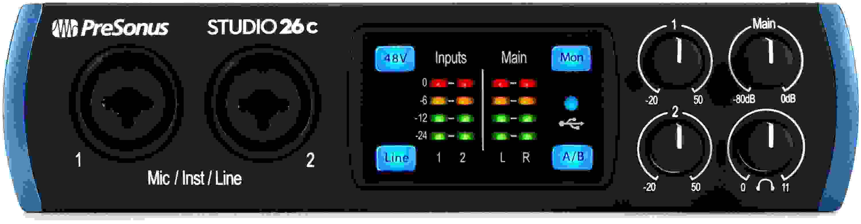 PreSonus Studio 26c USB-C Audio Interface | Sweetwater