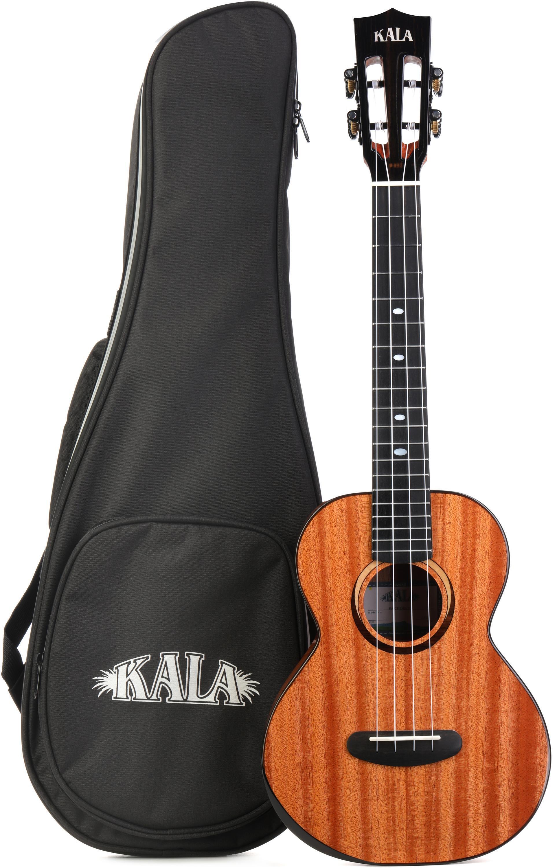 Kala Contour Series Tenor Ukulele - Natural Mahogany | Sweetwater