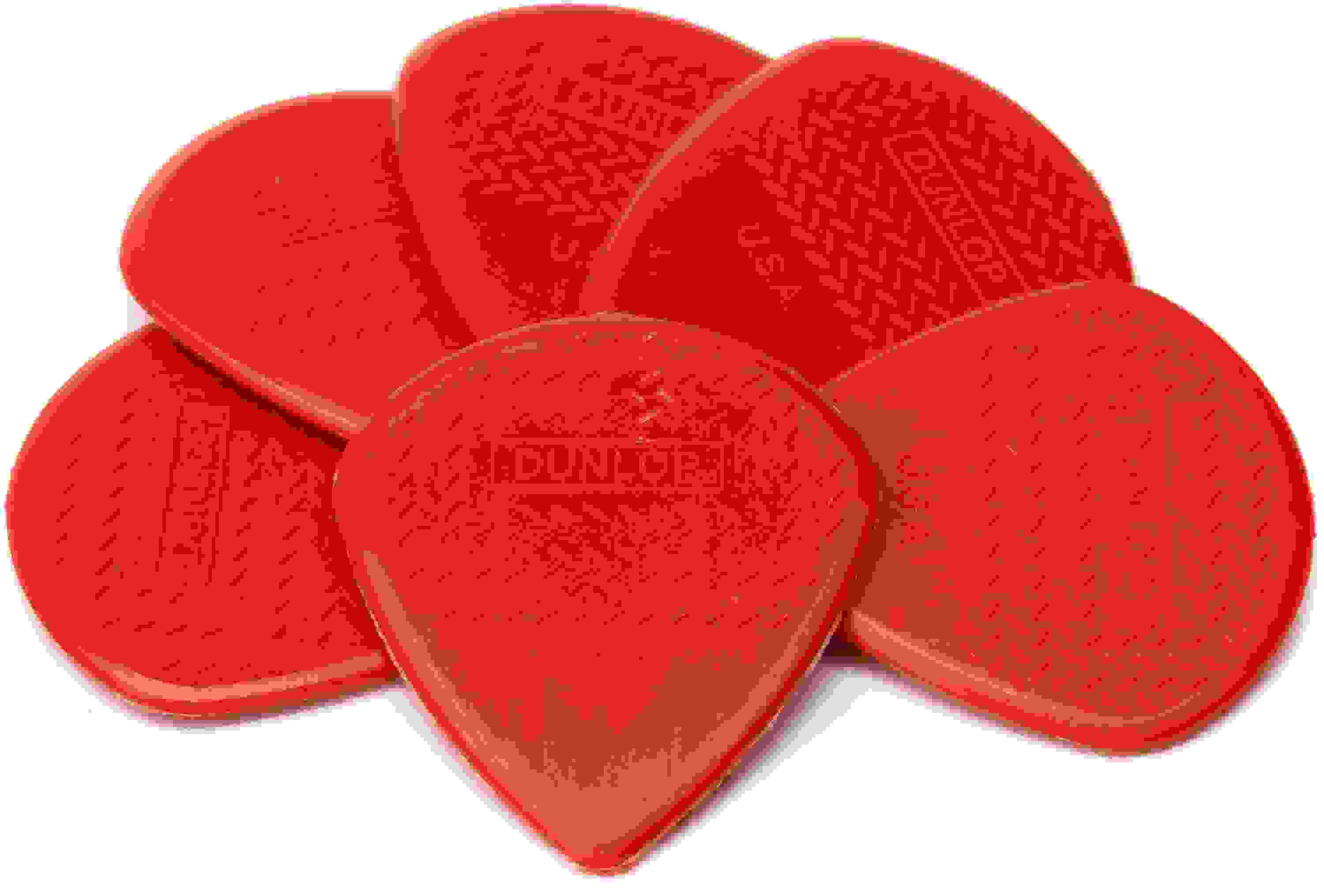 Dunlop 471P3N Nylon Max-Grip Jazz III Guitar Picks - Red (6-pack ...